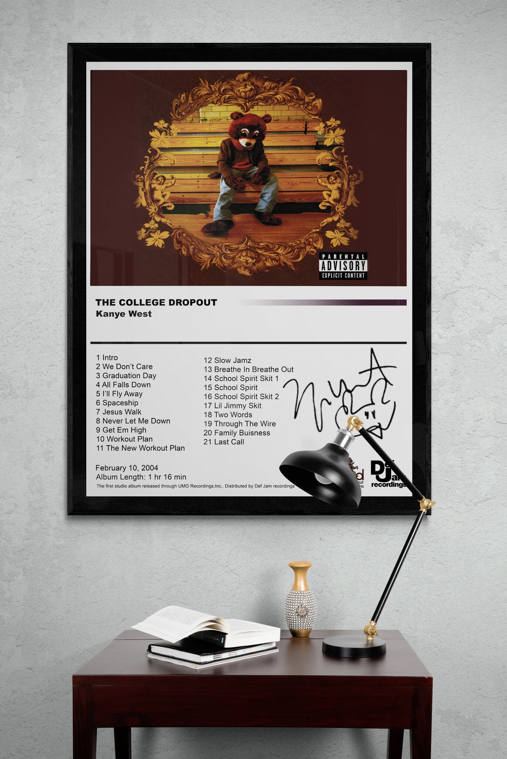Kanye West College Dropout album poster, Kanye West album po | Inspire ...