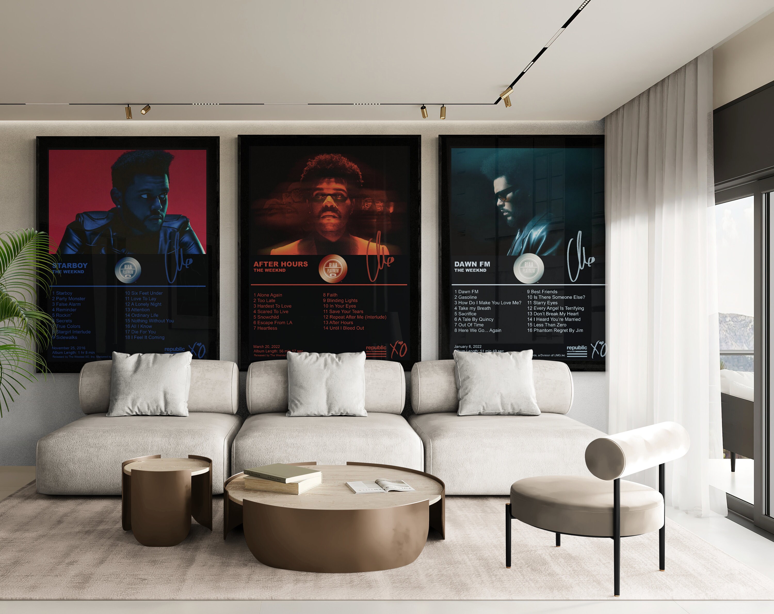 The Weeknd poster 3 pack Starboy Poster After Hours Poster - Inspire Uplift