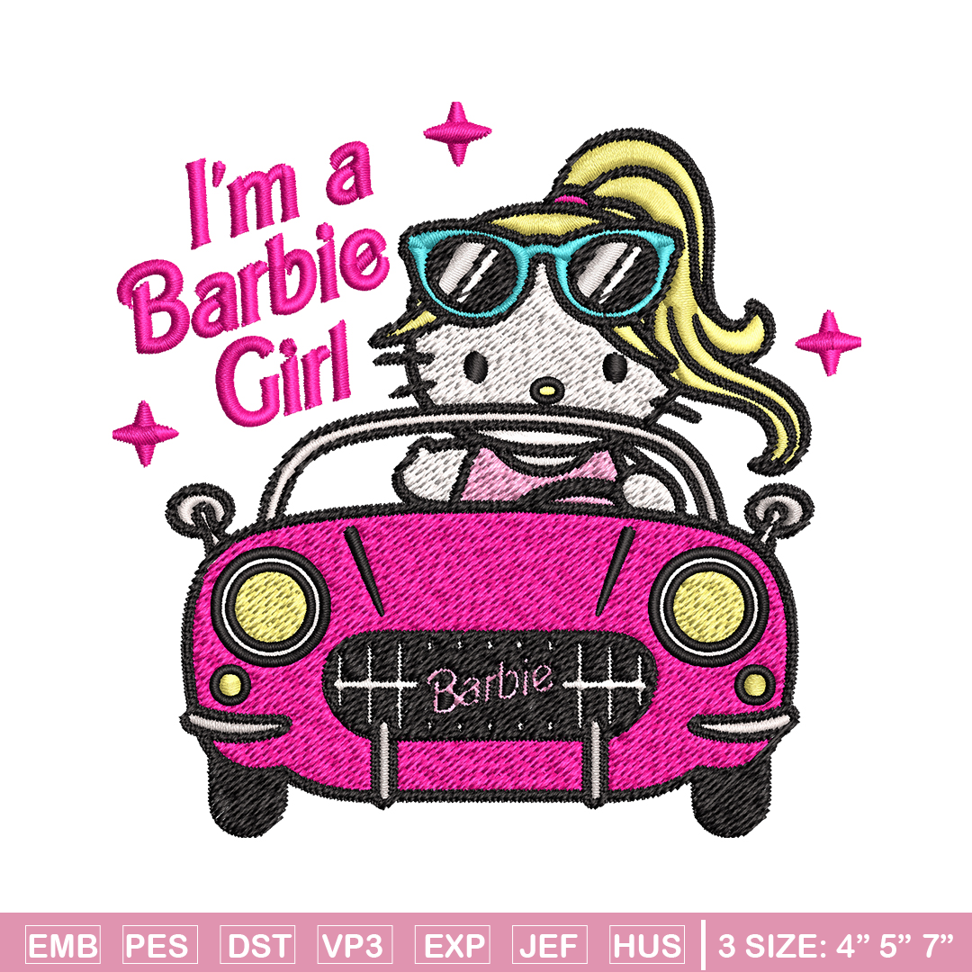 I'm a barbie girl Embroidery design, Barbie logo Embroidery, - Inspire ...