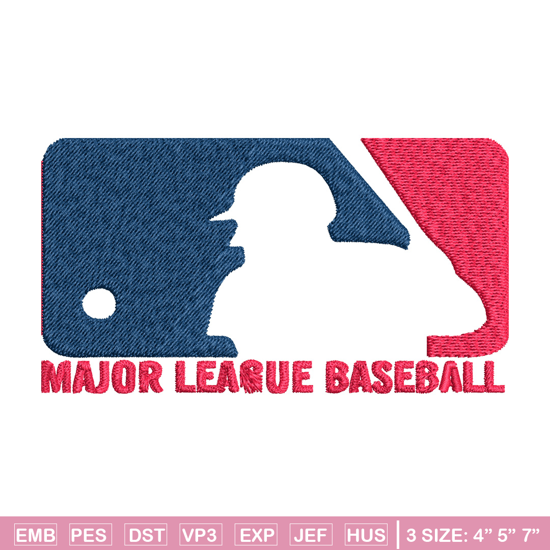 Major League Baseball logo Embroidery, MLB Embroidery, Sport | Inspire ...