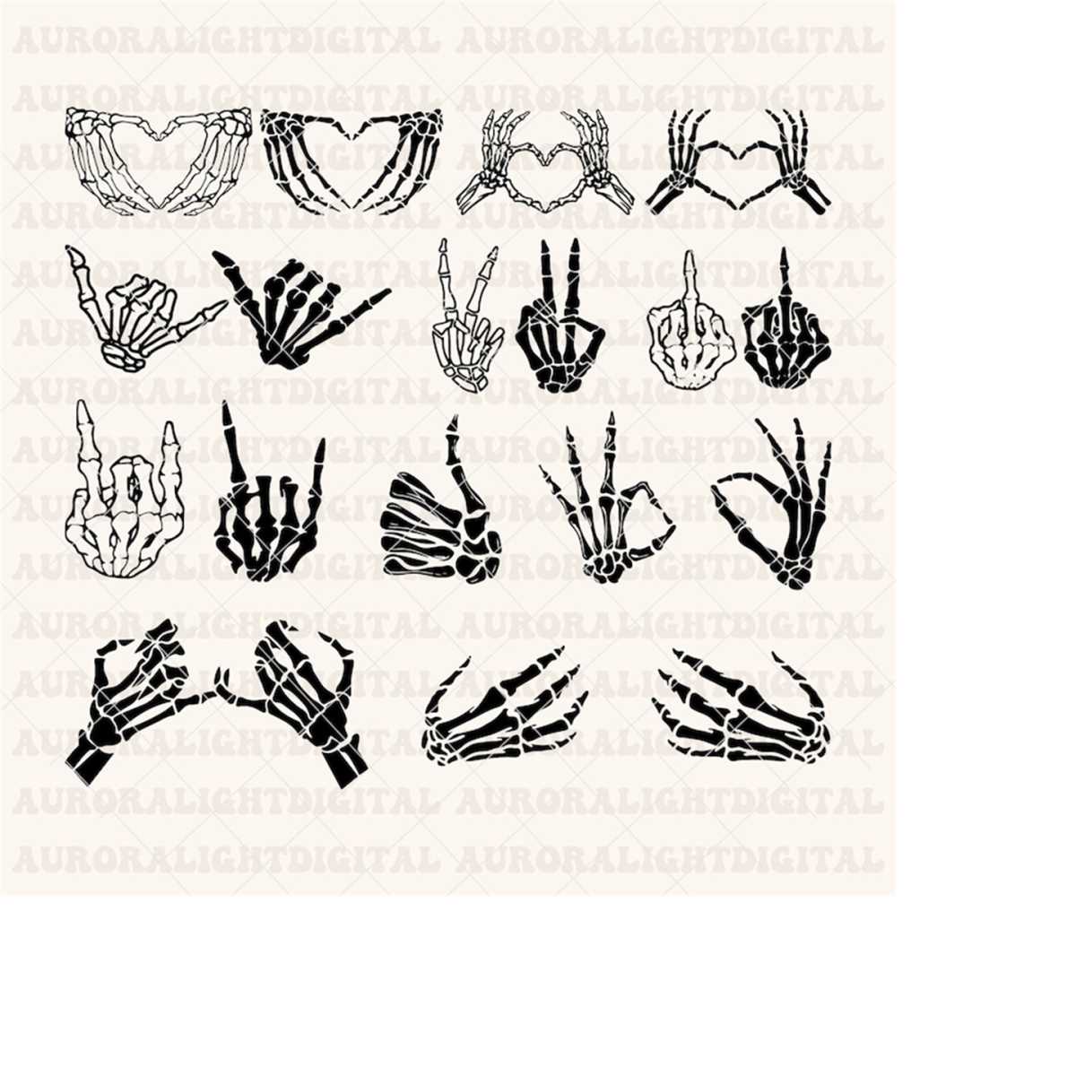 Skeleton Hands SVG Skull Skeleton Hand Halloween svg Rack Ha | Inspire ...