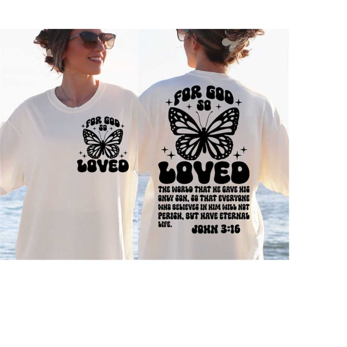 For God So Loved the World Svg, Front and Back Christian SV | Inspire ...