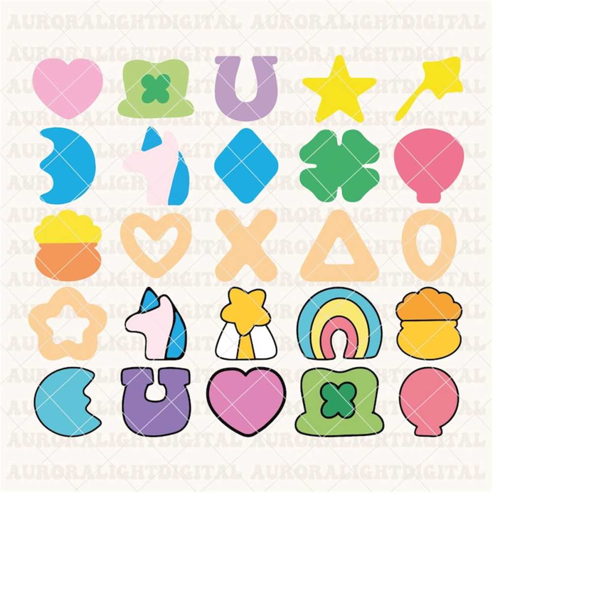 Lucky Charms | PNG SVG | Digital Download | Clipart Design f | Inspire ...