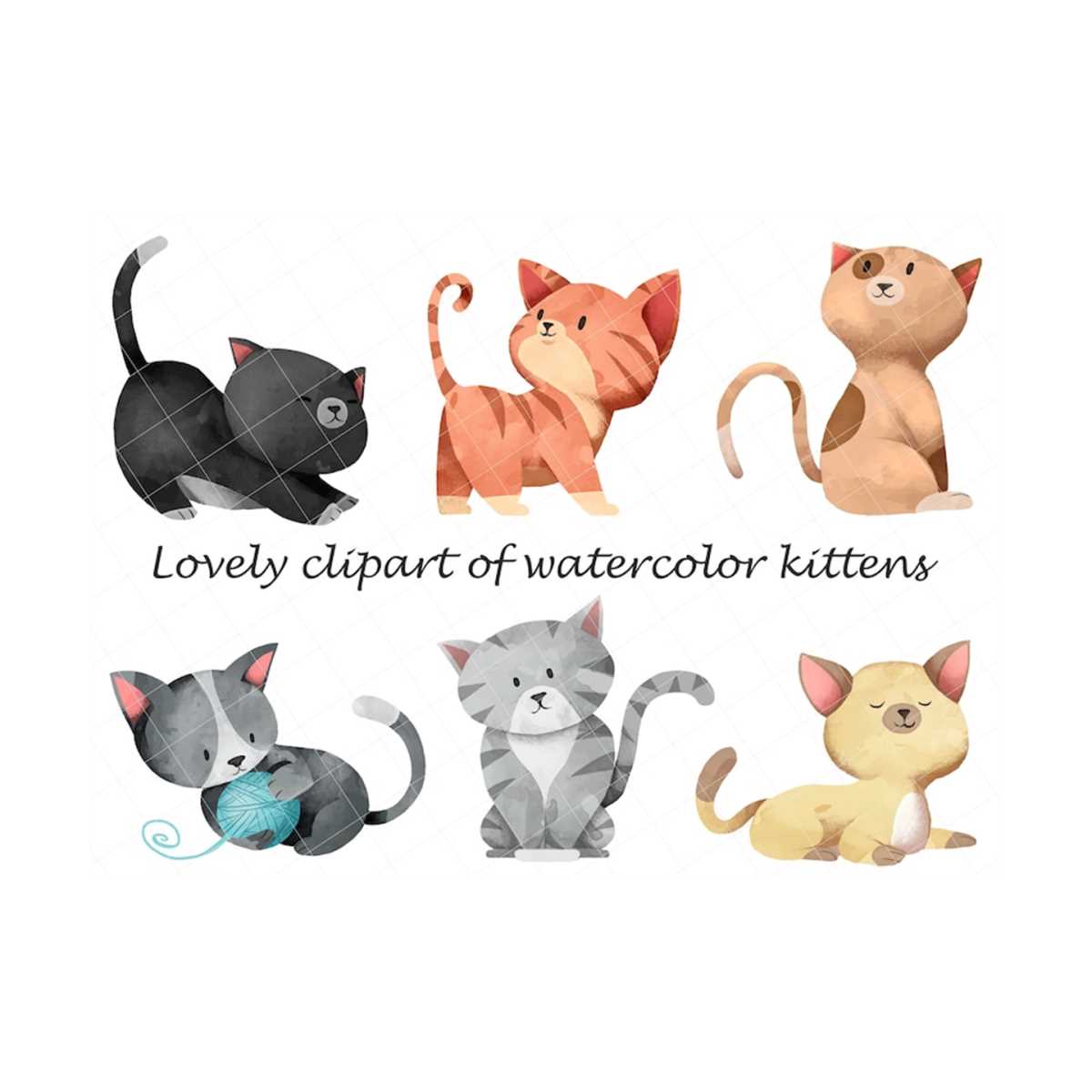 Cute Kitten Clipart