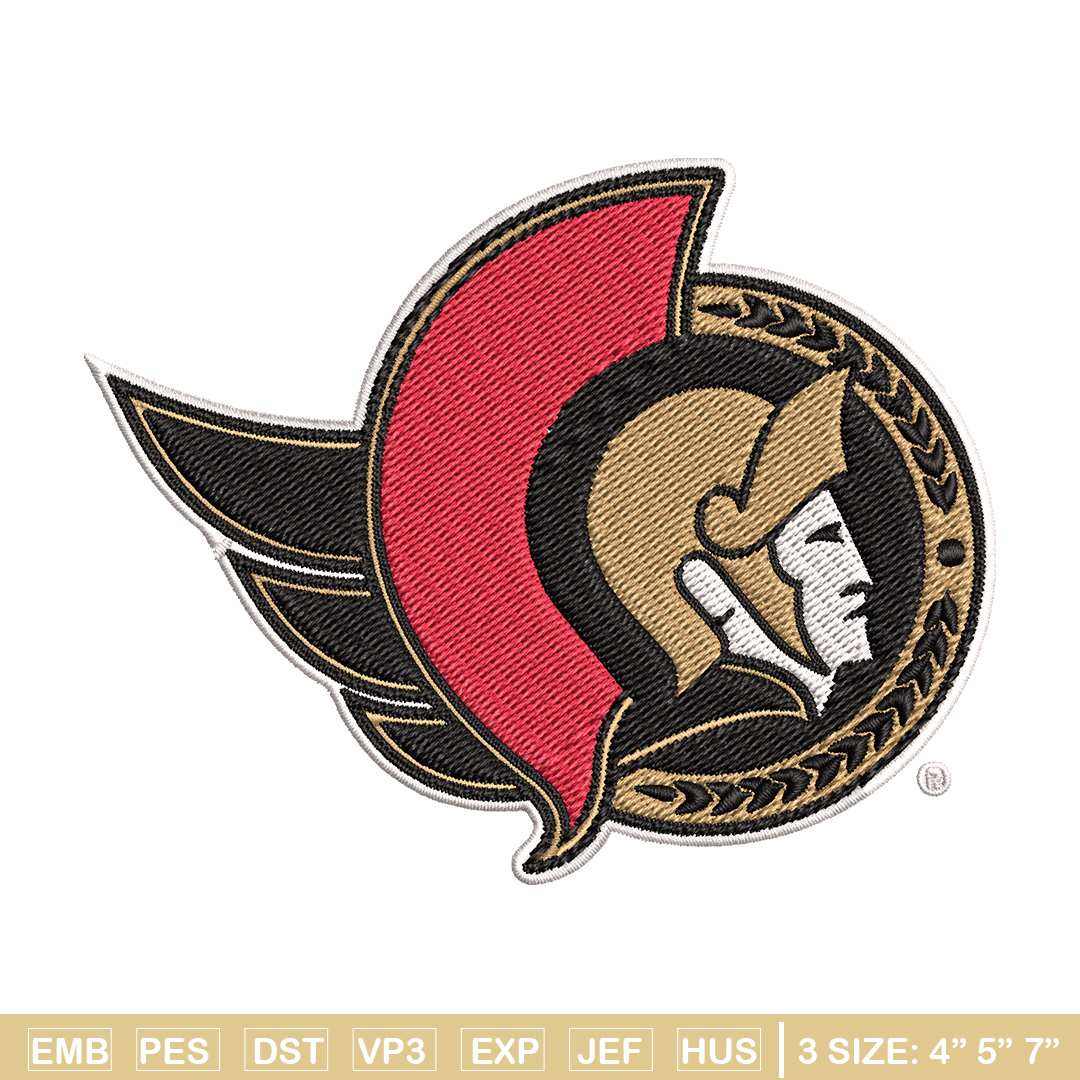 Ottawa Senators logo Embroidery, NHL Embroidery, Sport embro | Inspire ...