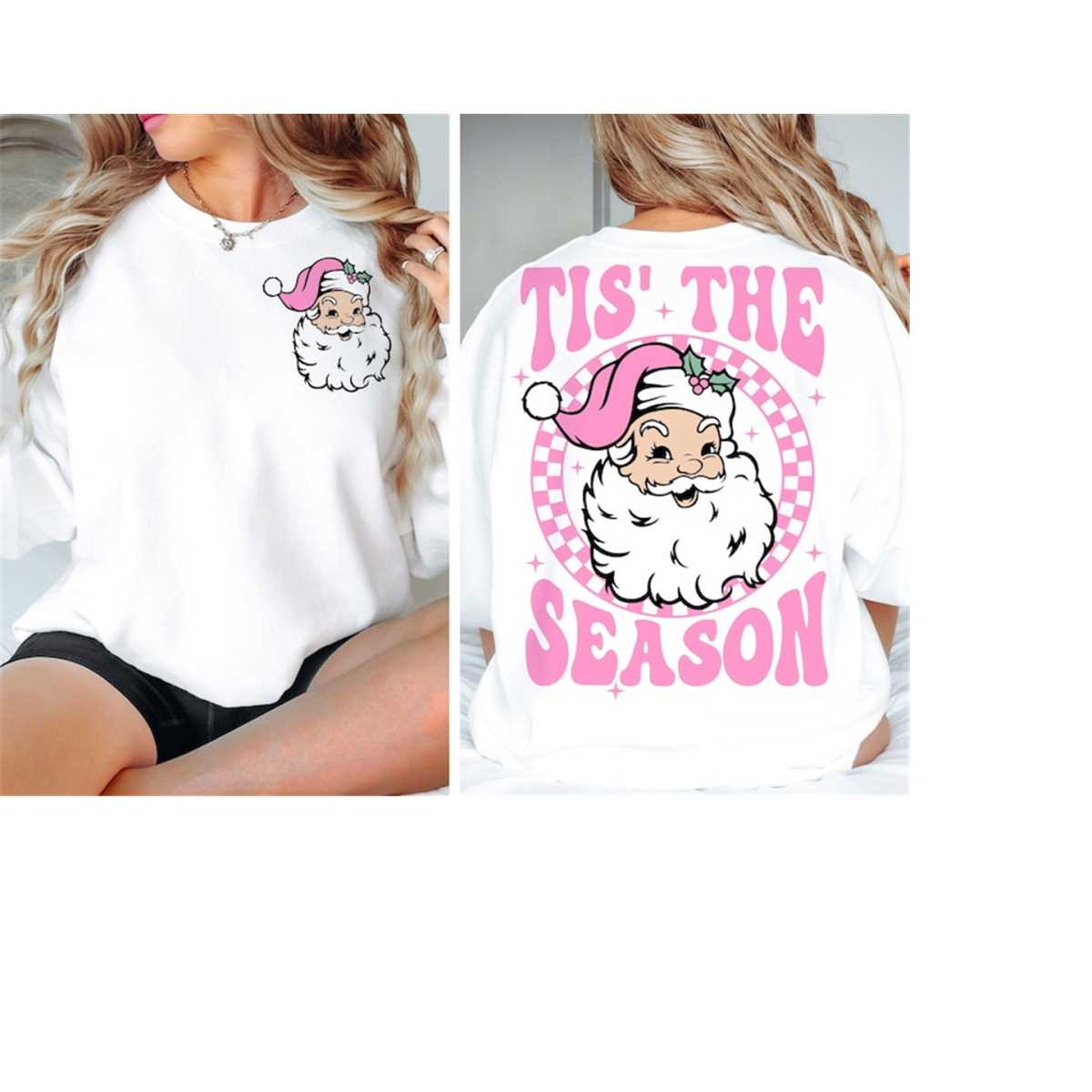 Santa Tis The Season Retro SVG PNG, Christmas Svg, Retro Chr | Inspire ...