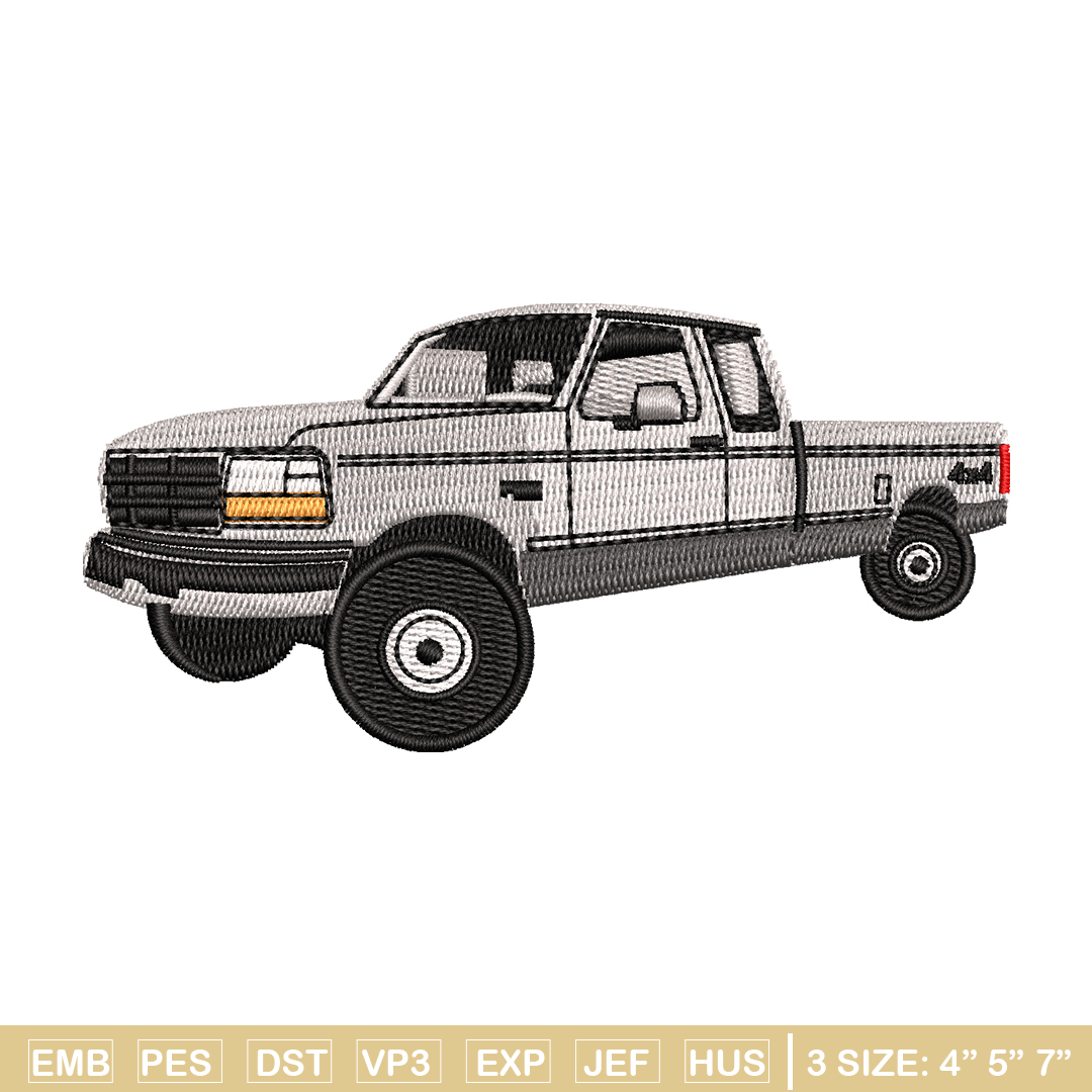 Pickup Truck embroidery design, Pickup Truck embroidery, emb | Inspire ...
