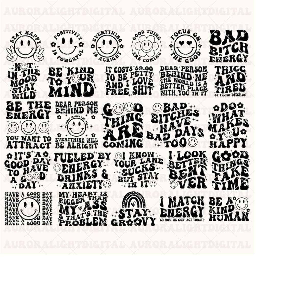 Groovy svg, bundle, boho svg, hippie svg, aesthetic svg, ins | Inspire ...