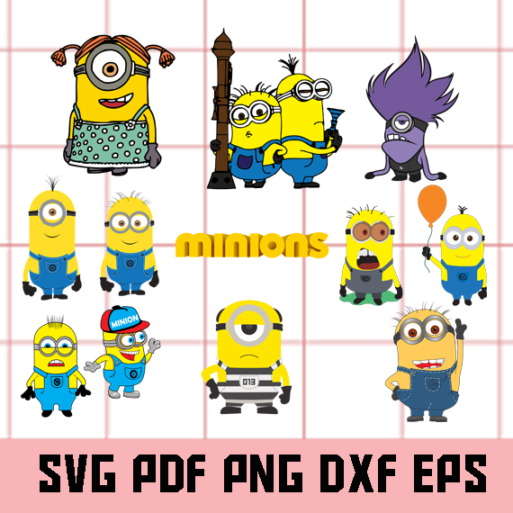 Minions Svg Minion Bundle Svg Minion Png Minion Eps Mini Inspire Uplift