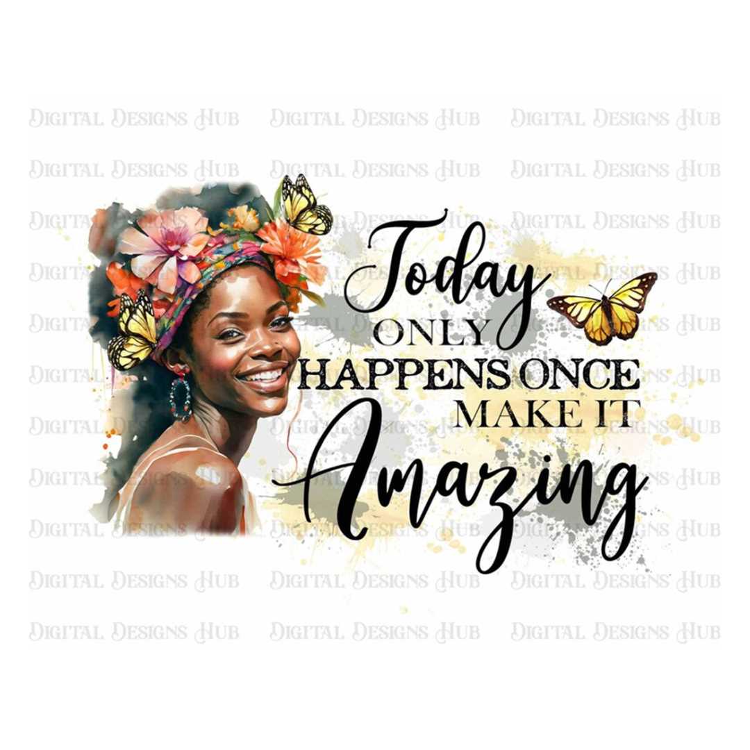 Melanin Queen PNG Design, Gorgeous Lady Black Queen PNG File | Inspire ...