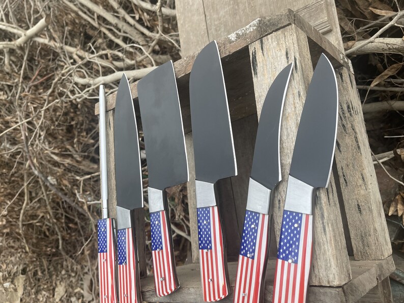 Chef Set American Kitchen knives set USA Flage Beautiful, An | Inspire ...