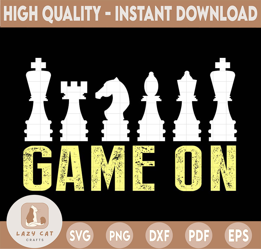 Game On chess svg, chess png, chess player svg png Digital D - Inspire ...