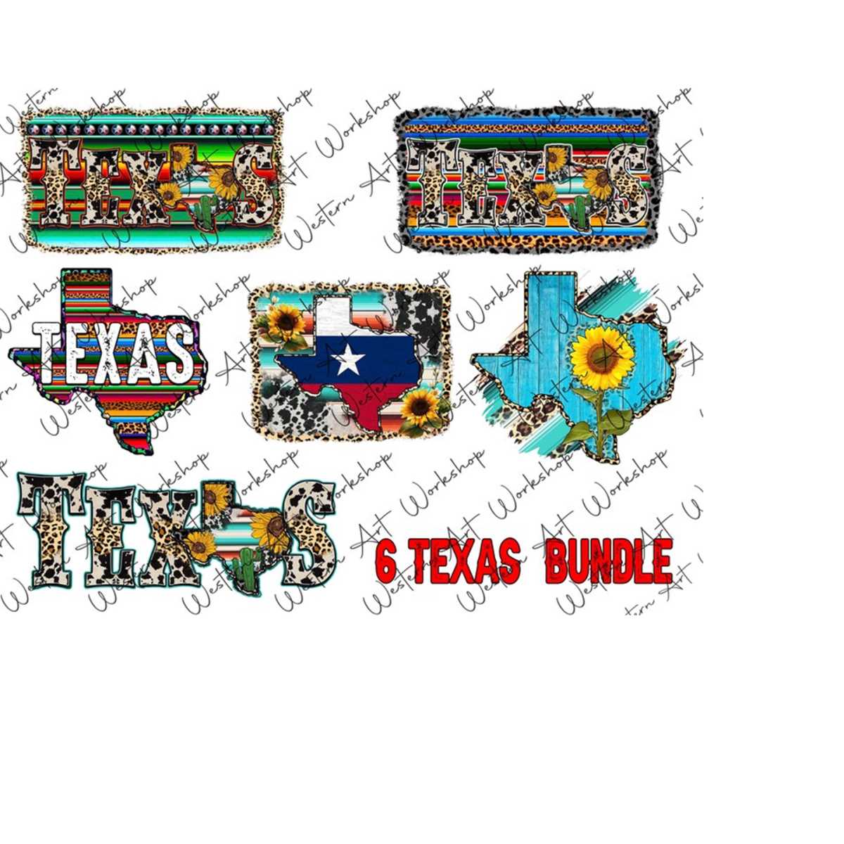 Western Texas Map Design Bundle Png, Texas Map Bundle, Map | Inspire Uplift