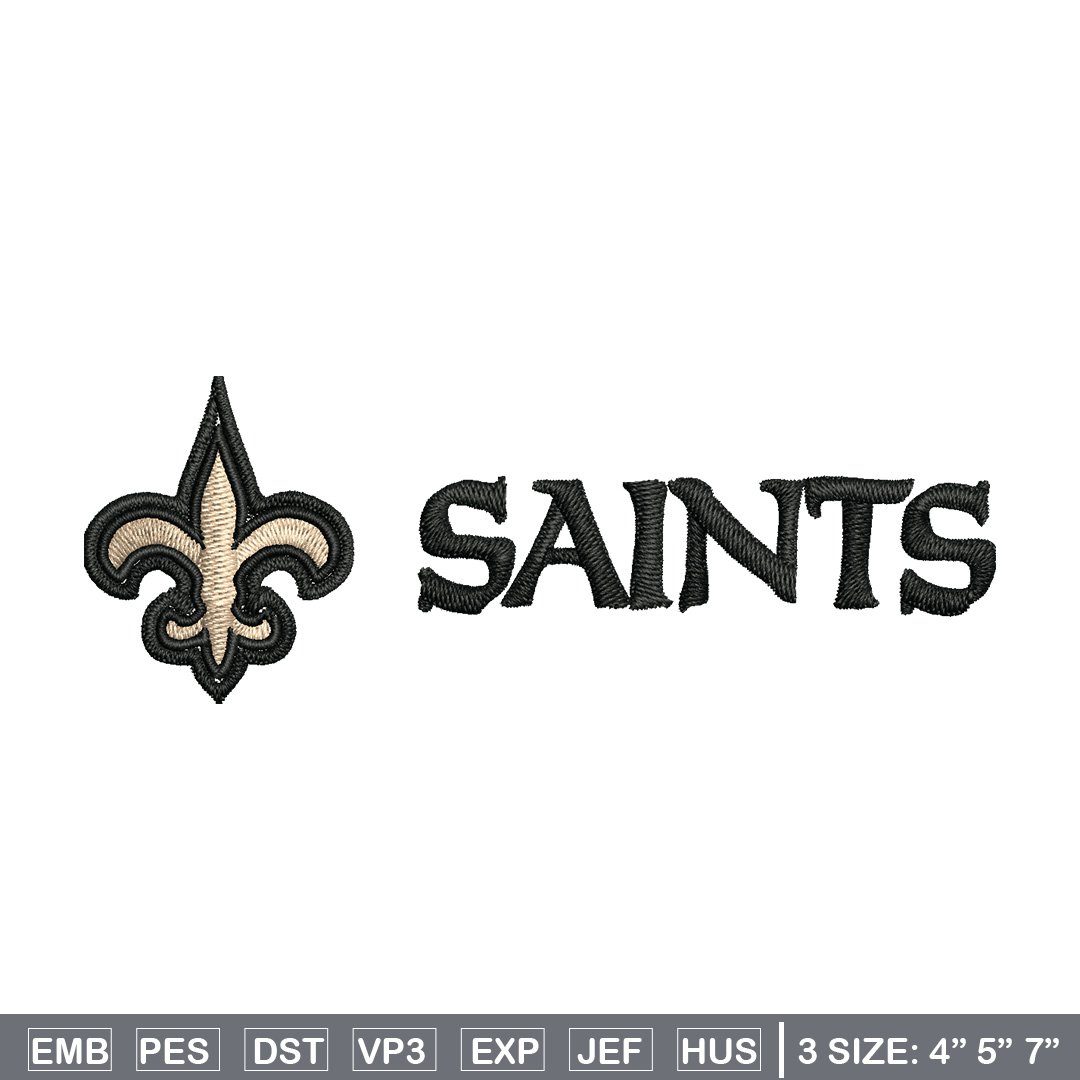 New Orleans Saints logo Embroidery, NFL Embroidery, Sport em | Inspire ...