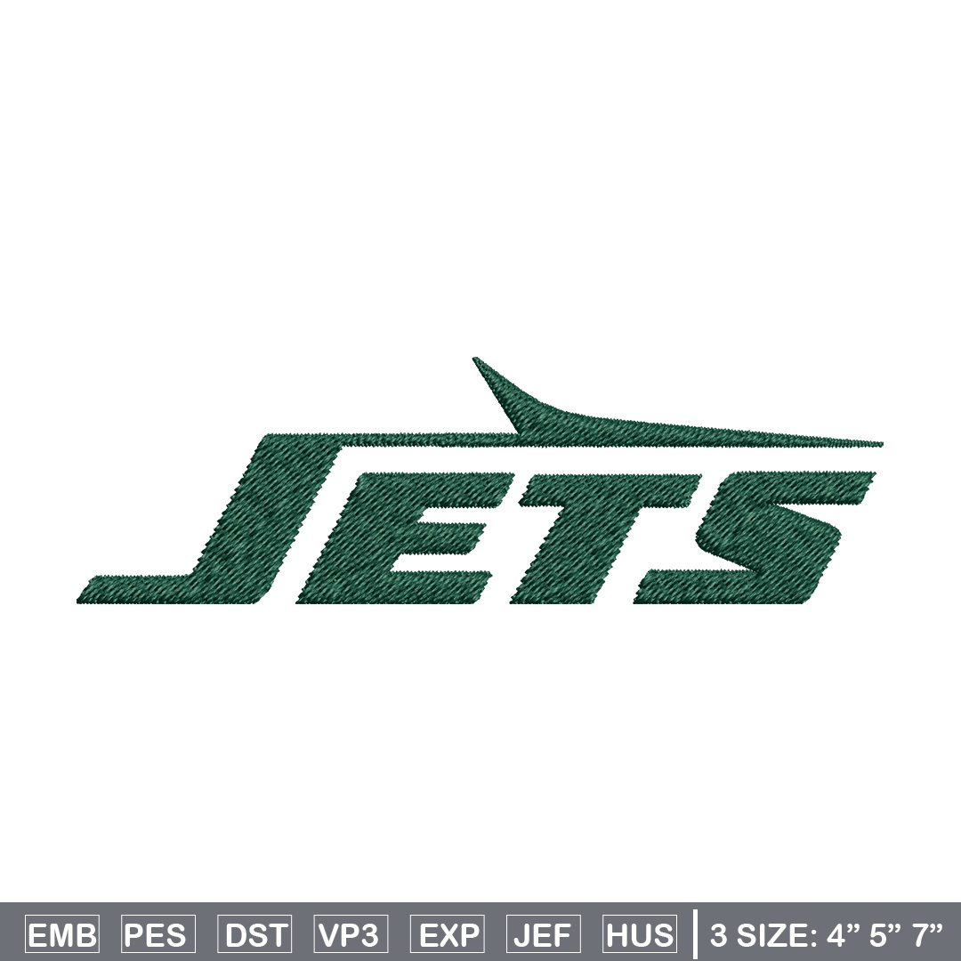 New York Jets logo Embroidery, NFL Embroidery, Sport embroid | Inspire ...