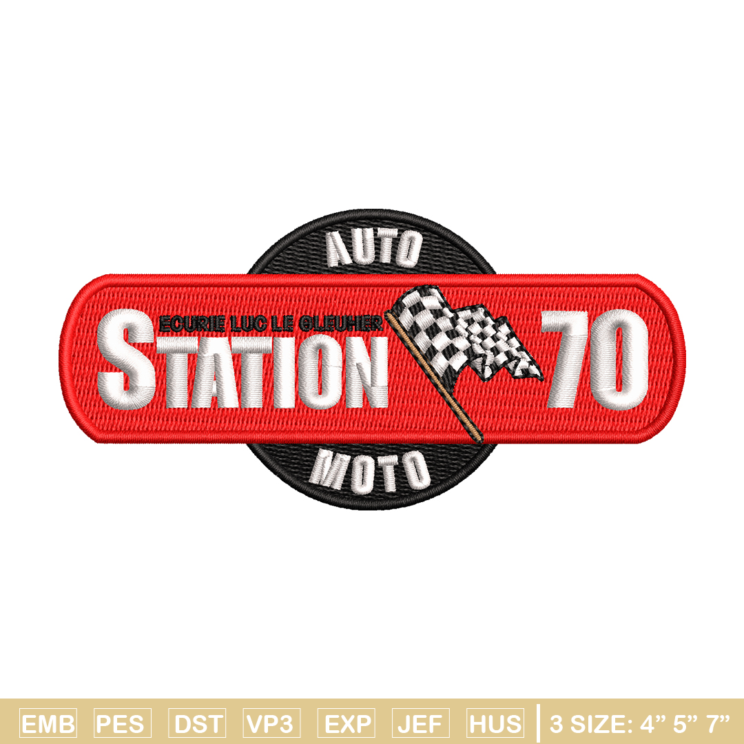 Station 70 embroidery design, Station 70 embroidery, embroid | Inspire ...