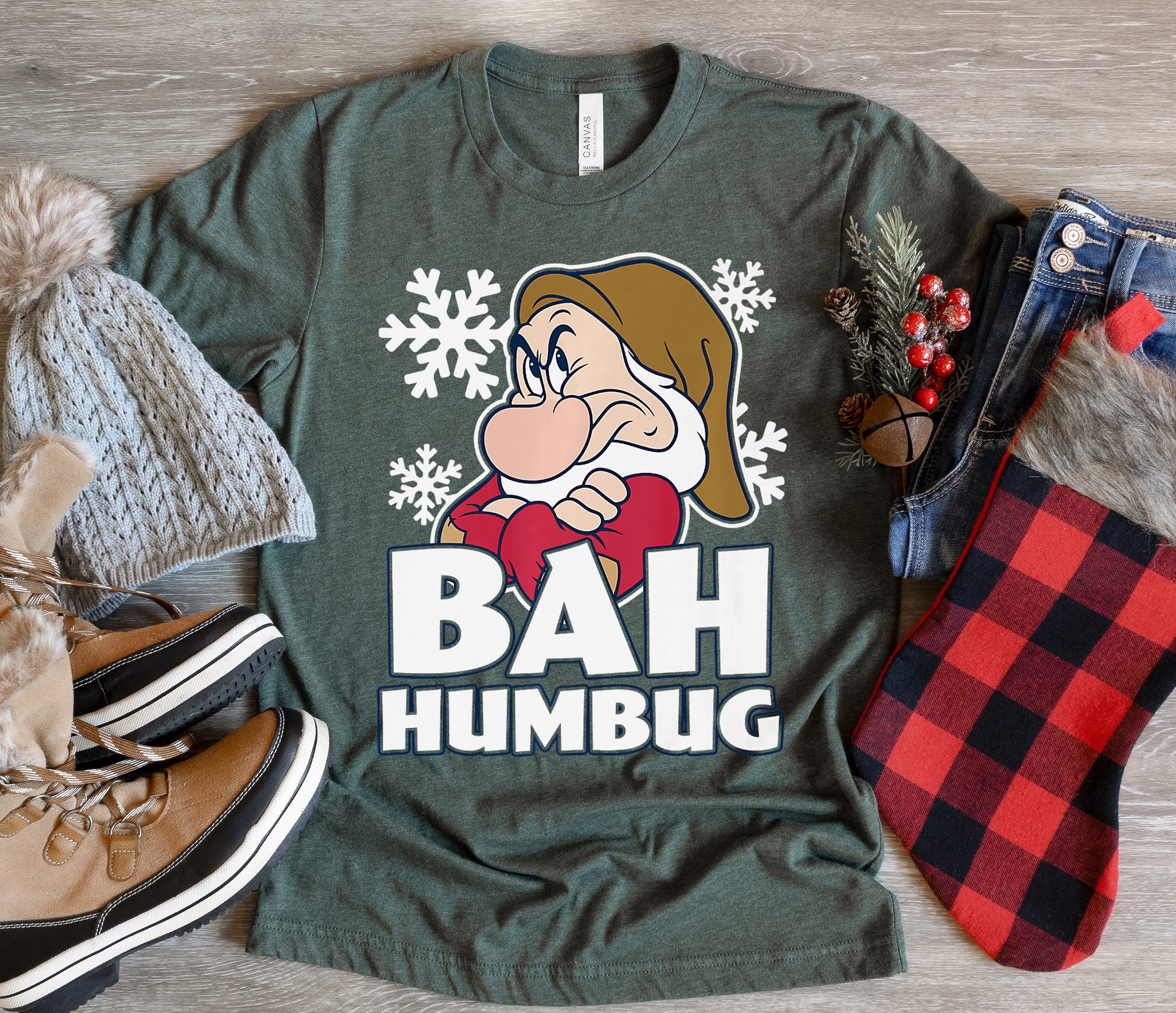 Disney Snow White & Seven Dwarfs Christmas Grumpy Bah Humbug | Inspire ...