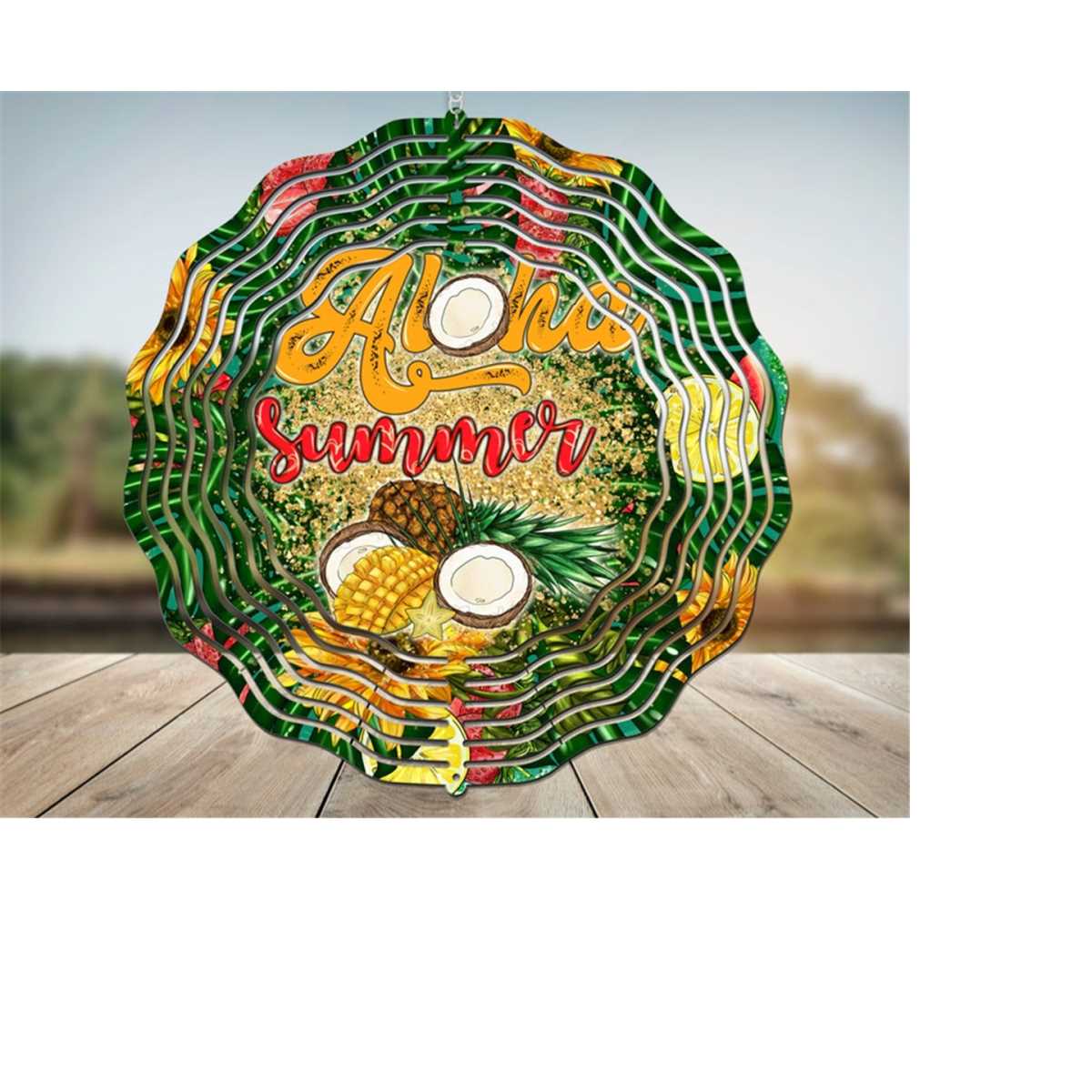 Aloha Summer Wind Spinner Sublimation Design,Summer Wind Spi | Inspire ...