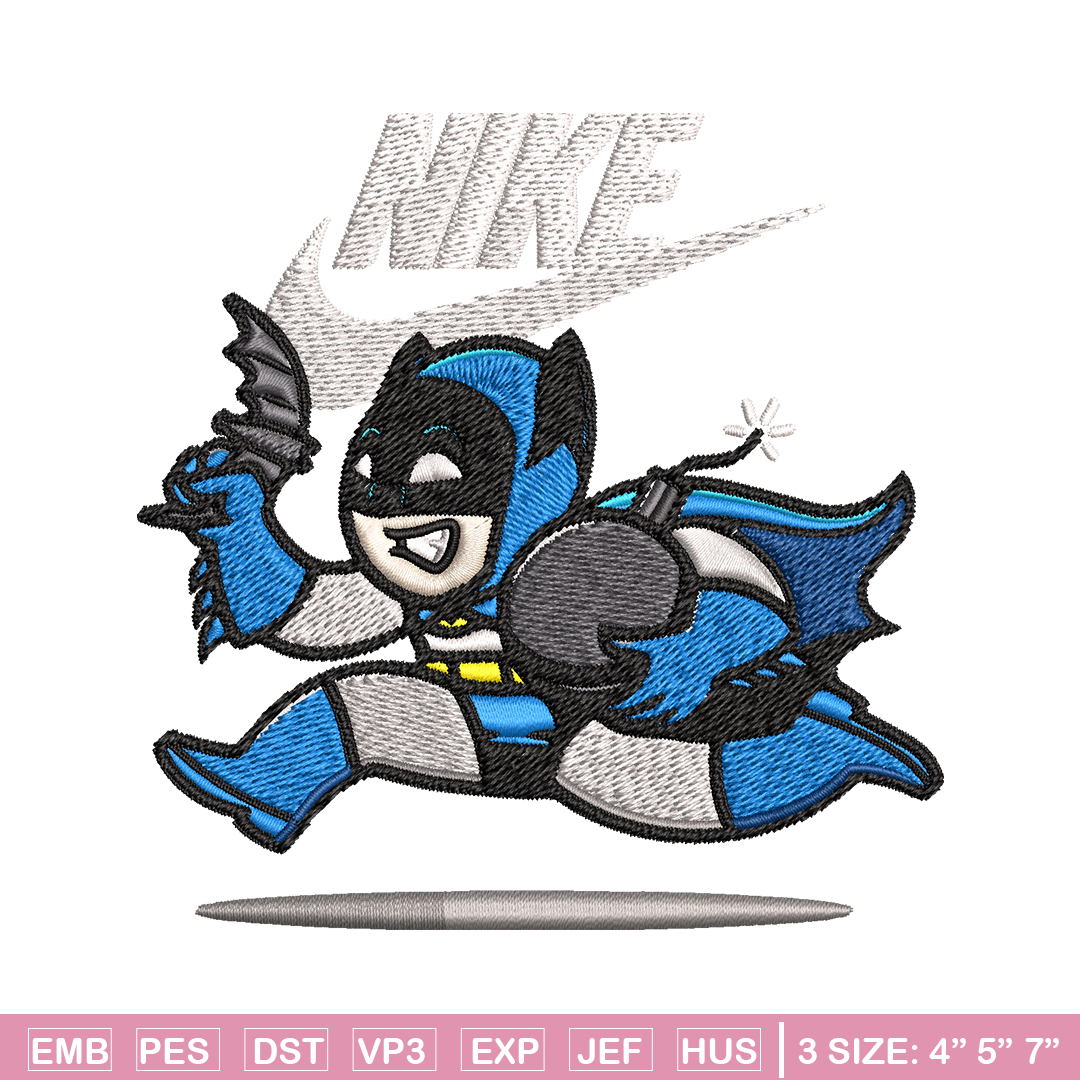 Nike Funny Batman Embroidery design, Batman cartoon Embroide - Inspire ...