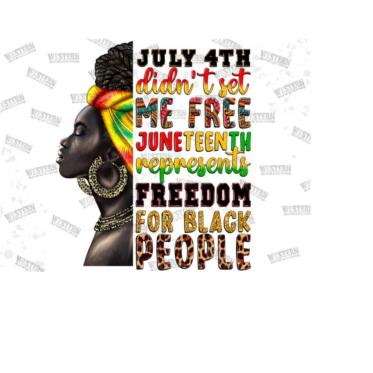 July 4th Didn't Set Me Free Juneteenth Afro Woman Png, July | Inspire ...