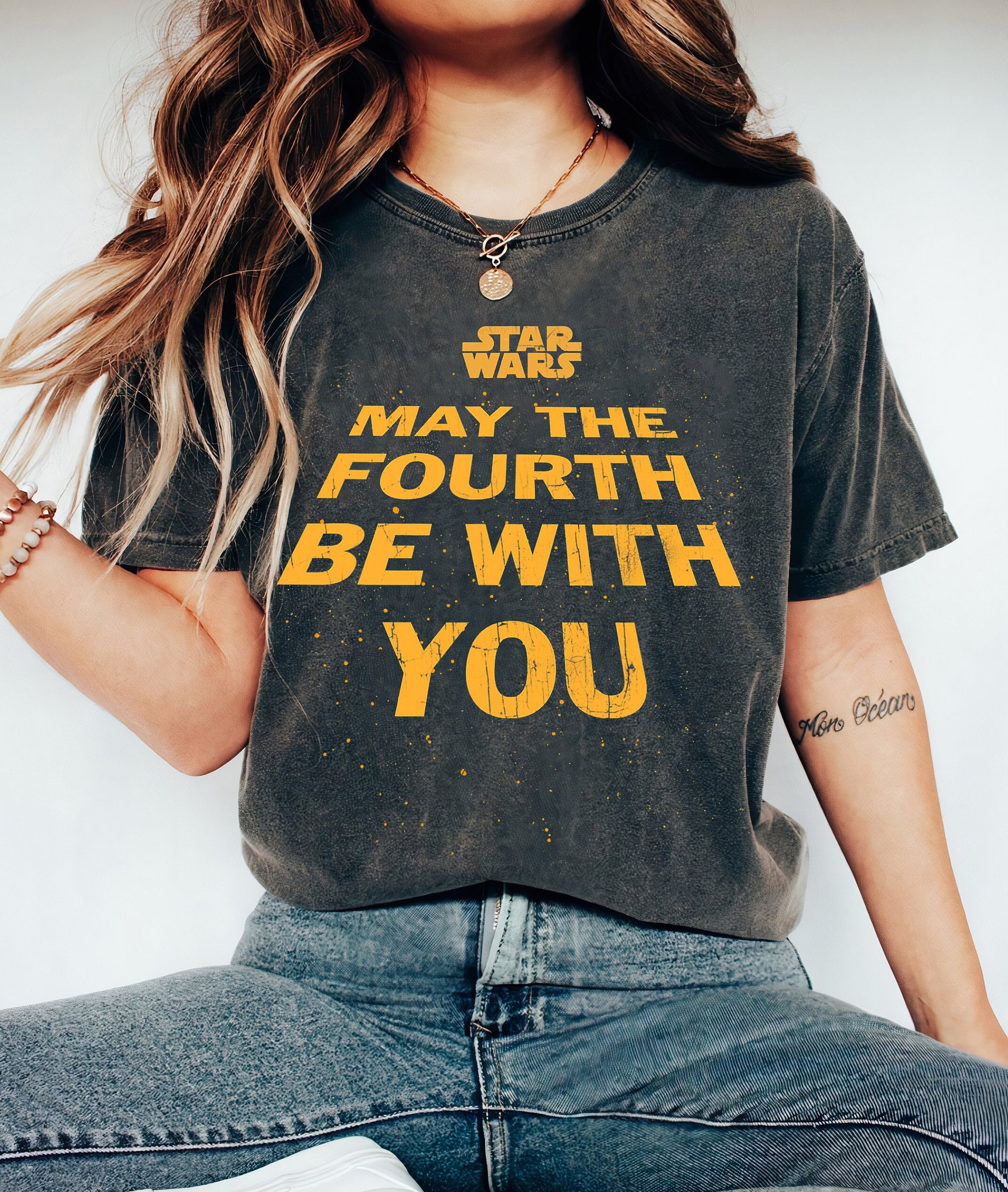 Star Wars May The Fourth Be With You Tilted Logo Poster TShi | Inspire ...