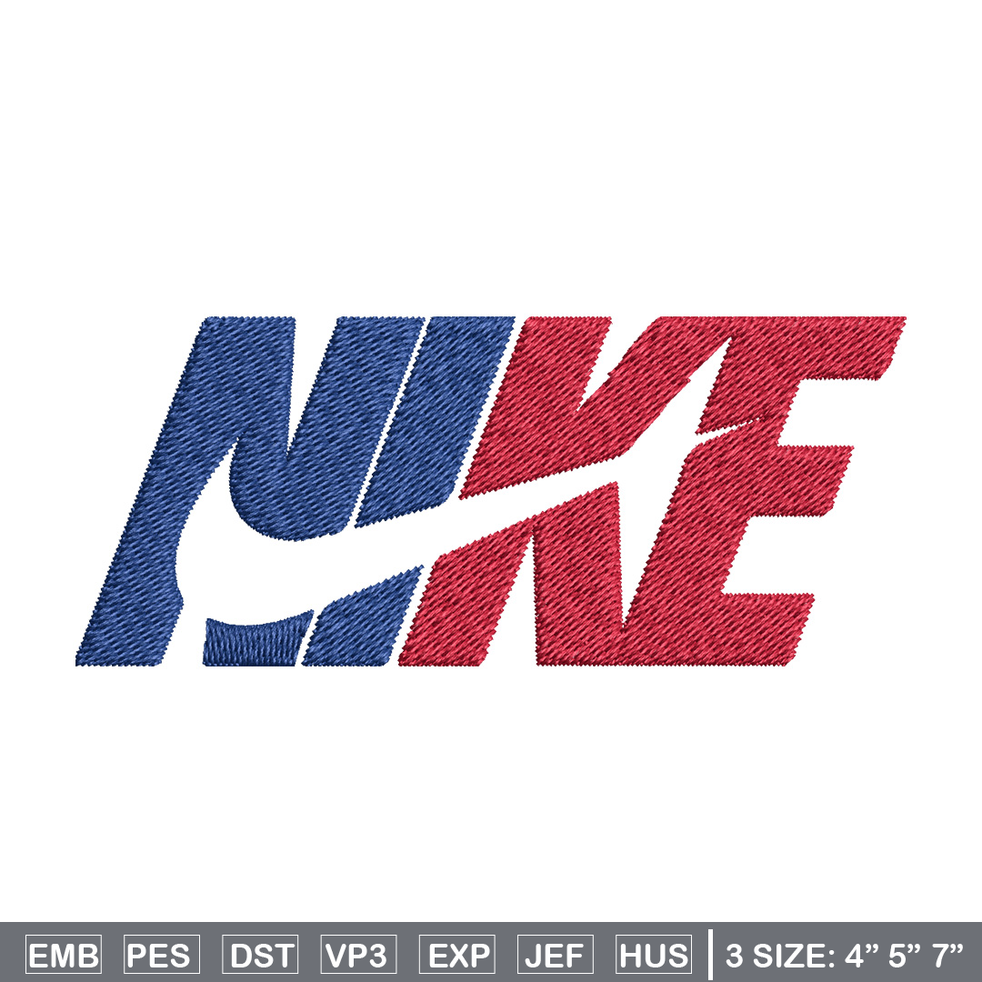 Nike red blue design Embroidery Design, Brand Embroidery, Ni | Inspire ...
