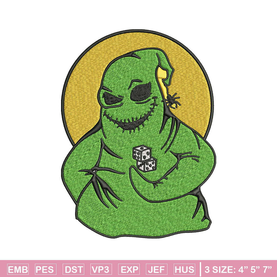 Oogie Boogie Embroidery design, Oogie Boogie Embroidery, hal | Inspire ...
