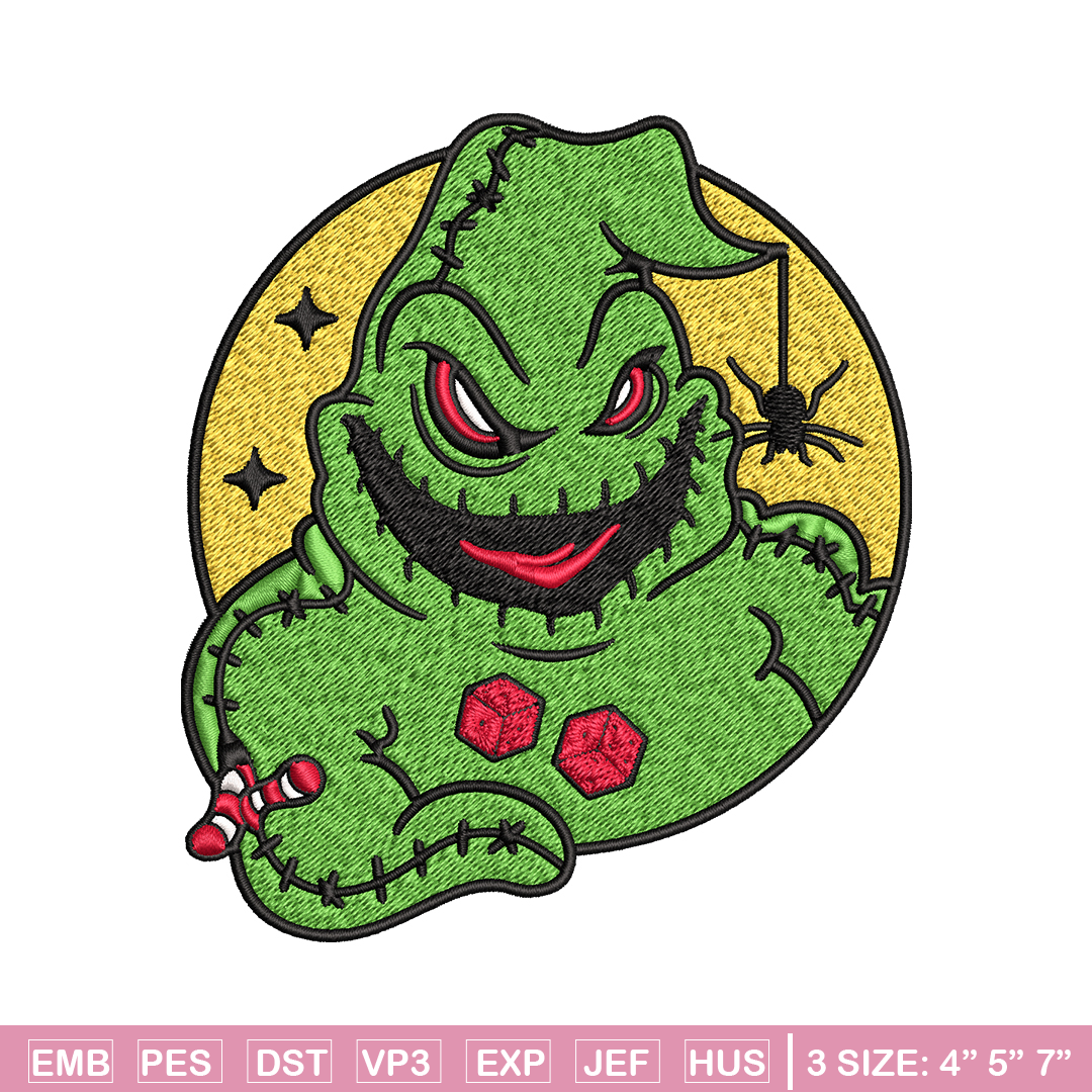 Oogie Boogie laugh Embroidery design, Oogie Boogie Embroider | Inspire ...