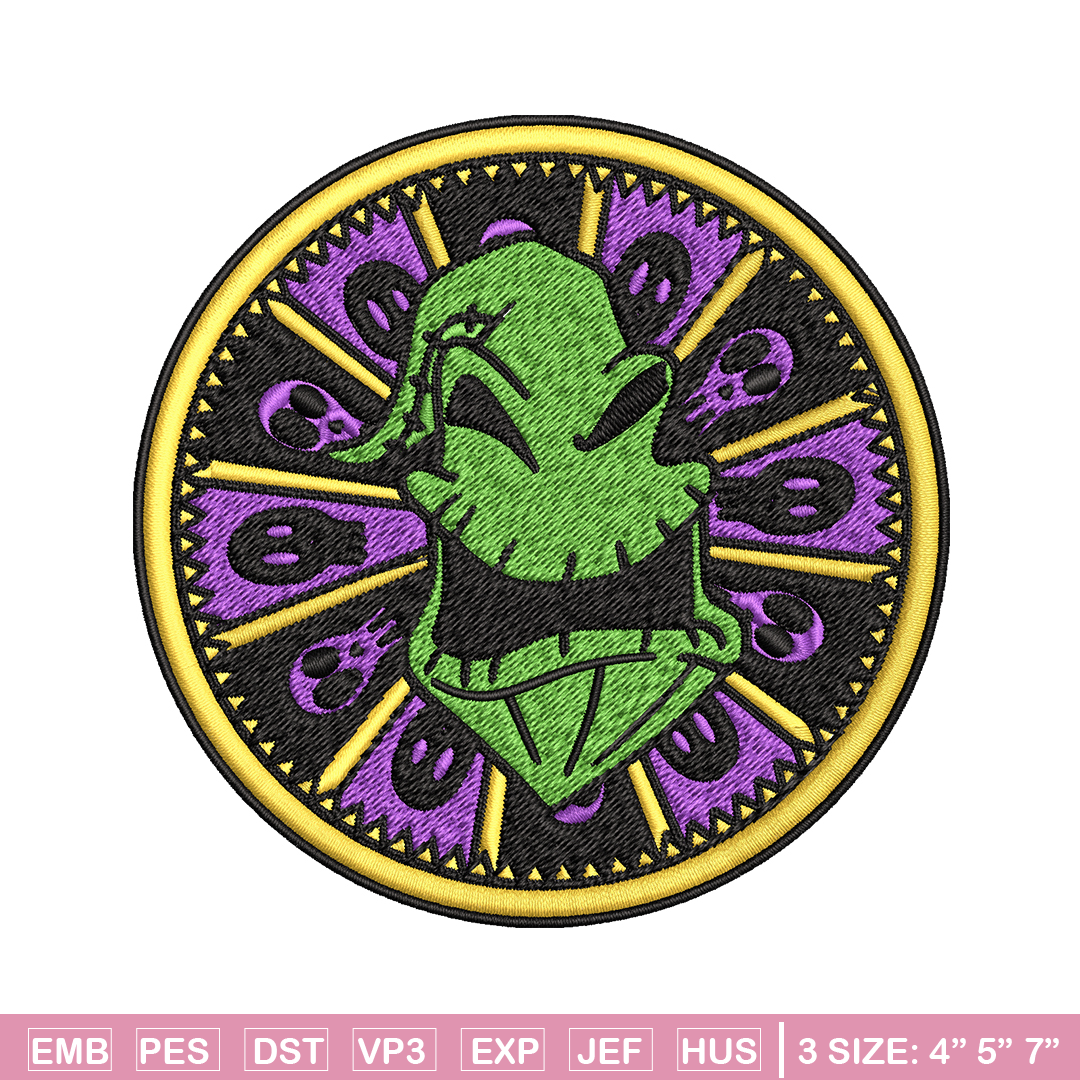 Oogie Boogie Logo Embroidery design, Oogie Boogie Logo Embro - Inspire ...