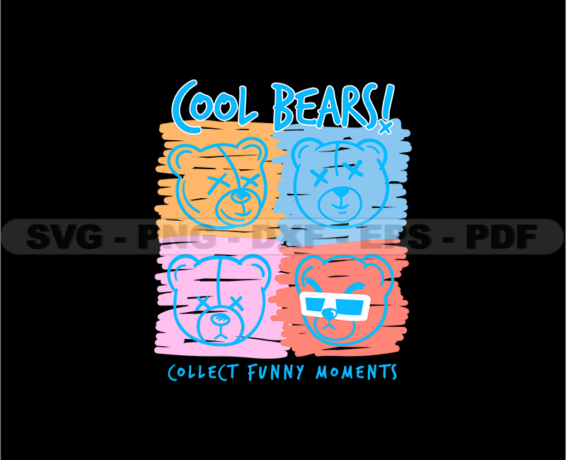 Cute Cool Teddy Bears Stretwear, Teddy Bear Tshirt Design, S | Inspire ...