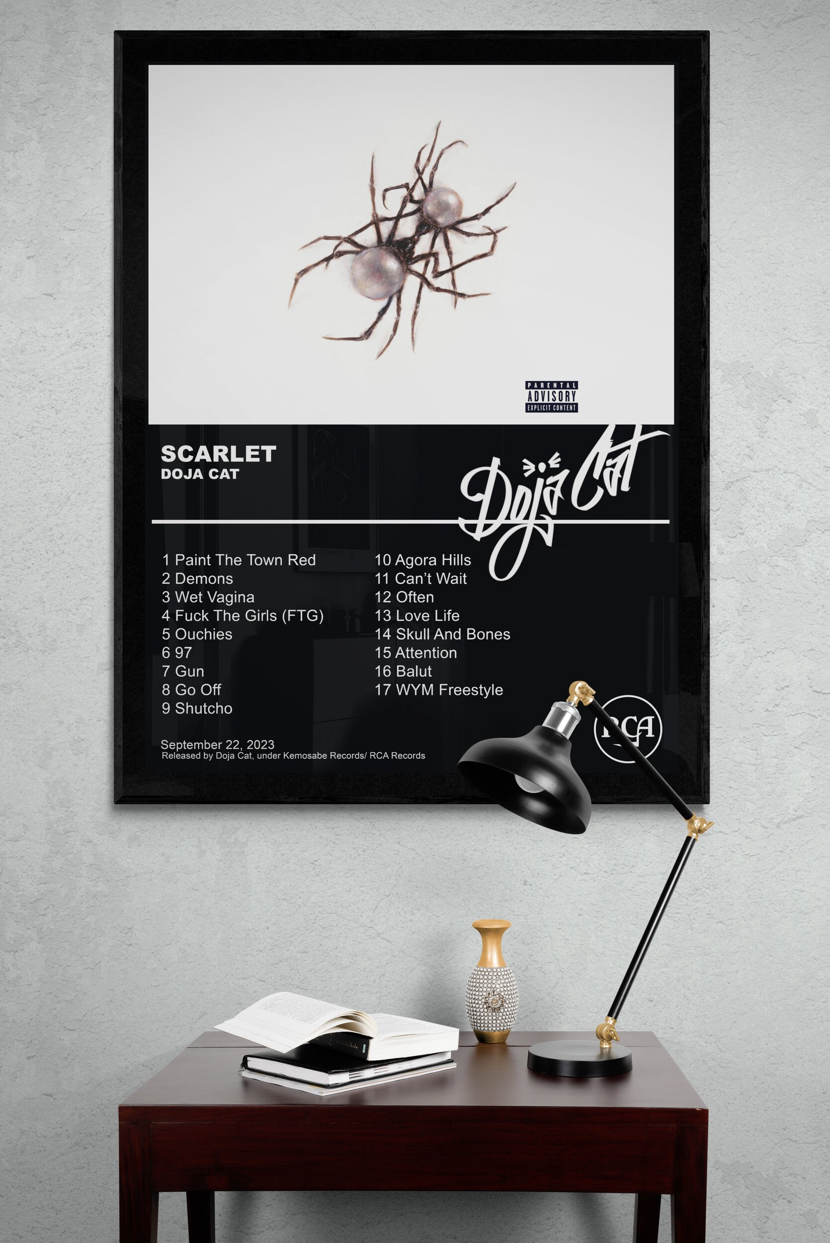 Doja Cat Scarlet album poster 002, doja cat album poster, mi - Inspire ...