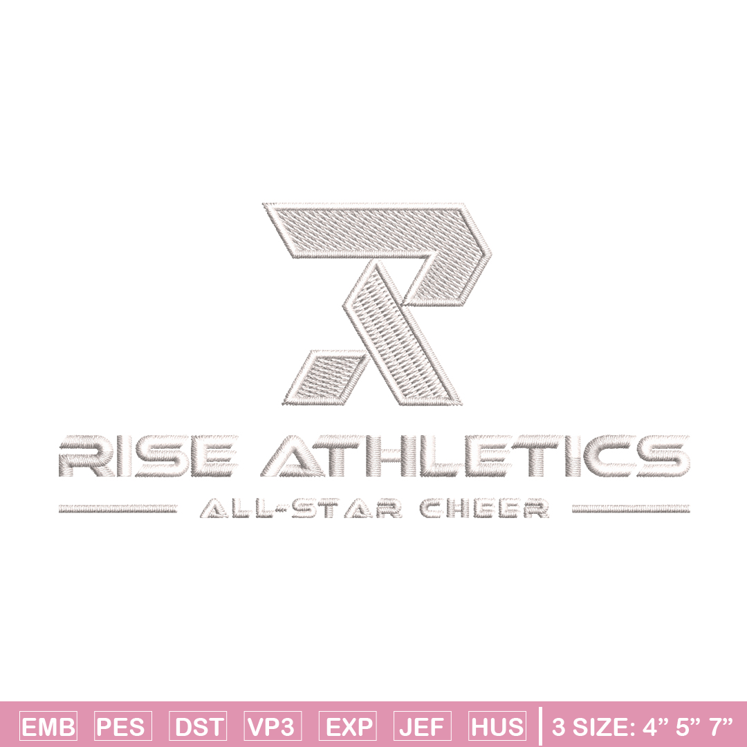 Rise Athletics embroidery design, Rise Athletics embroidery, | Inspire ...