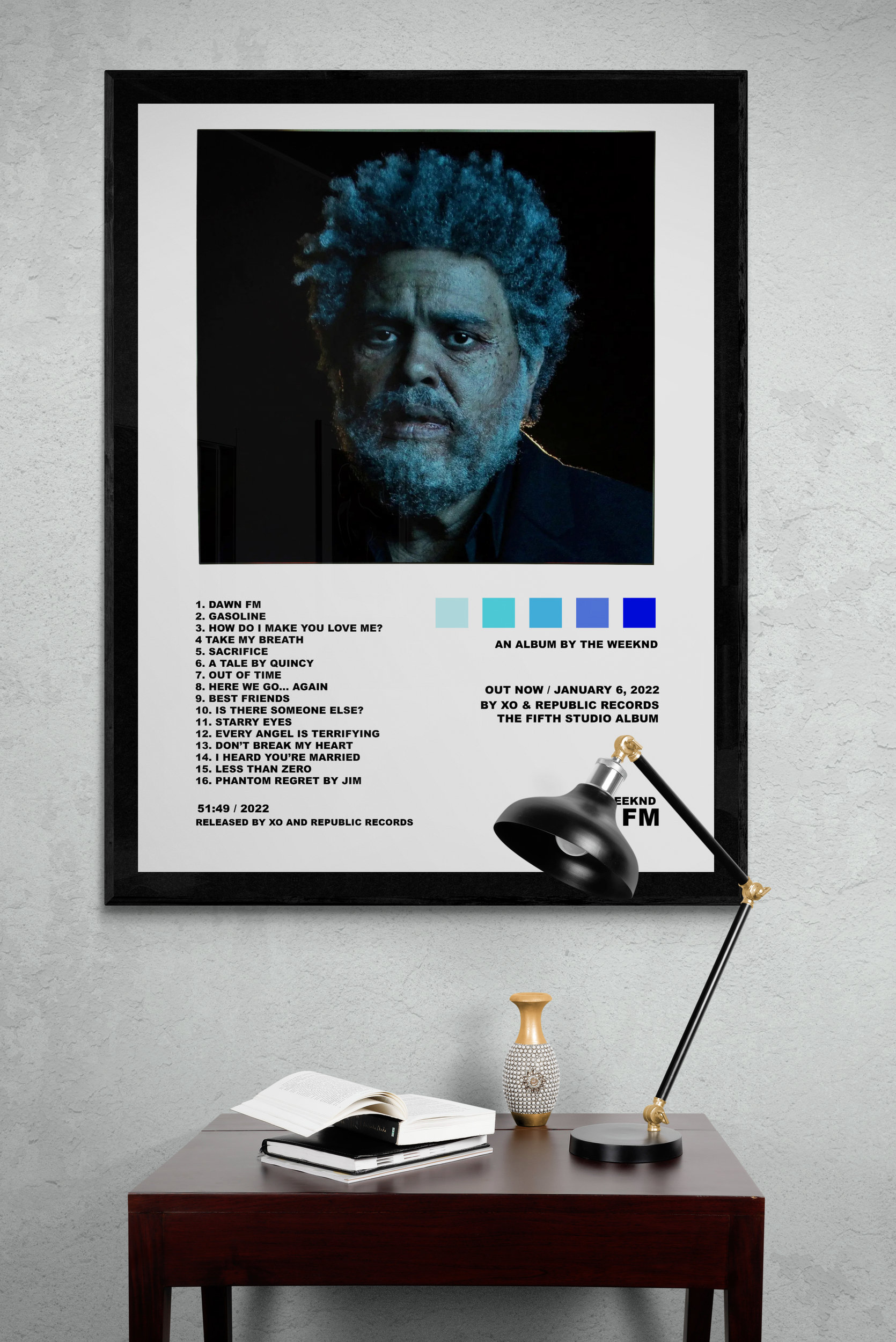 The weeknd Dawn FM poster, The weeknd album poster, minimali - Inspire ...