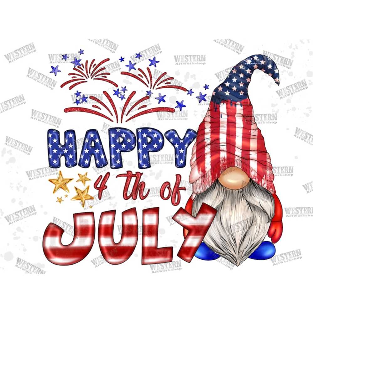 Happy 4th of July Gnome Sublimation Png, American Gnome Png, | Inspire ...