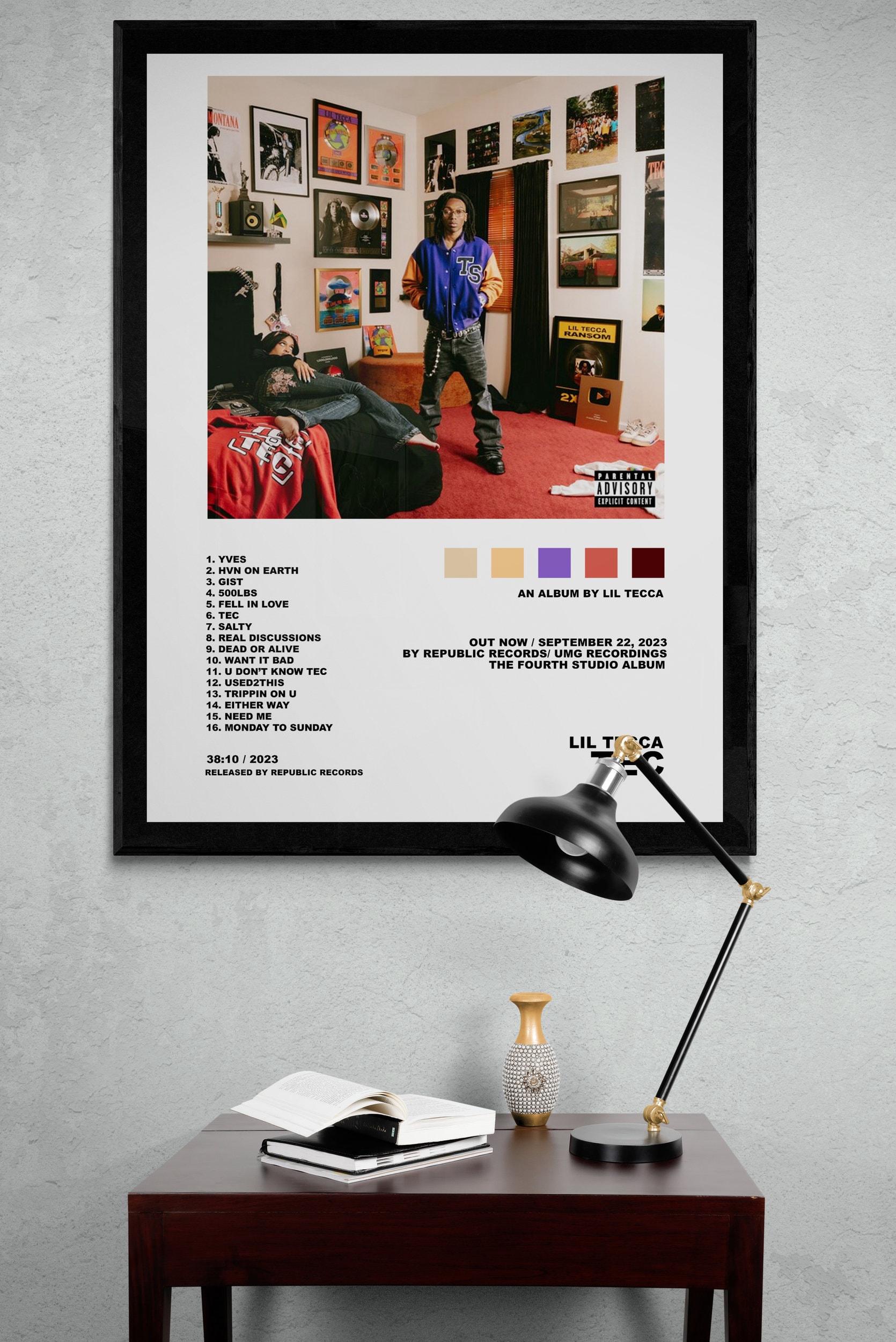 Lil Tecca TEC album poster, Lil Tecca Album poster, minimali - Inspire ...