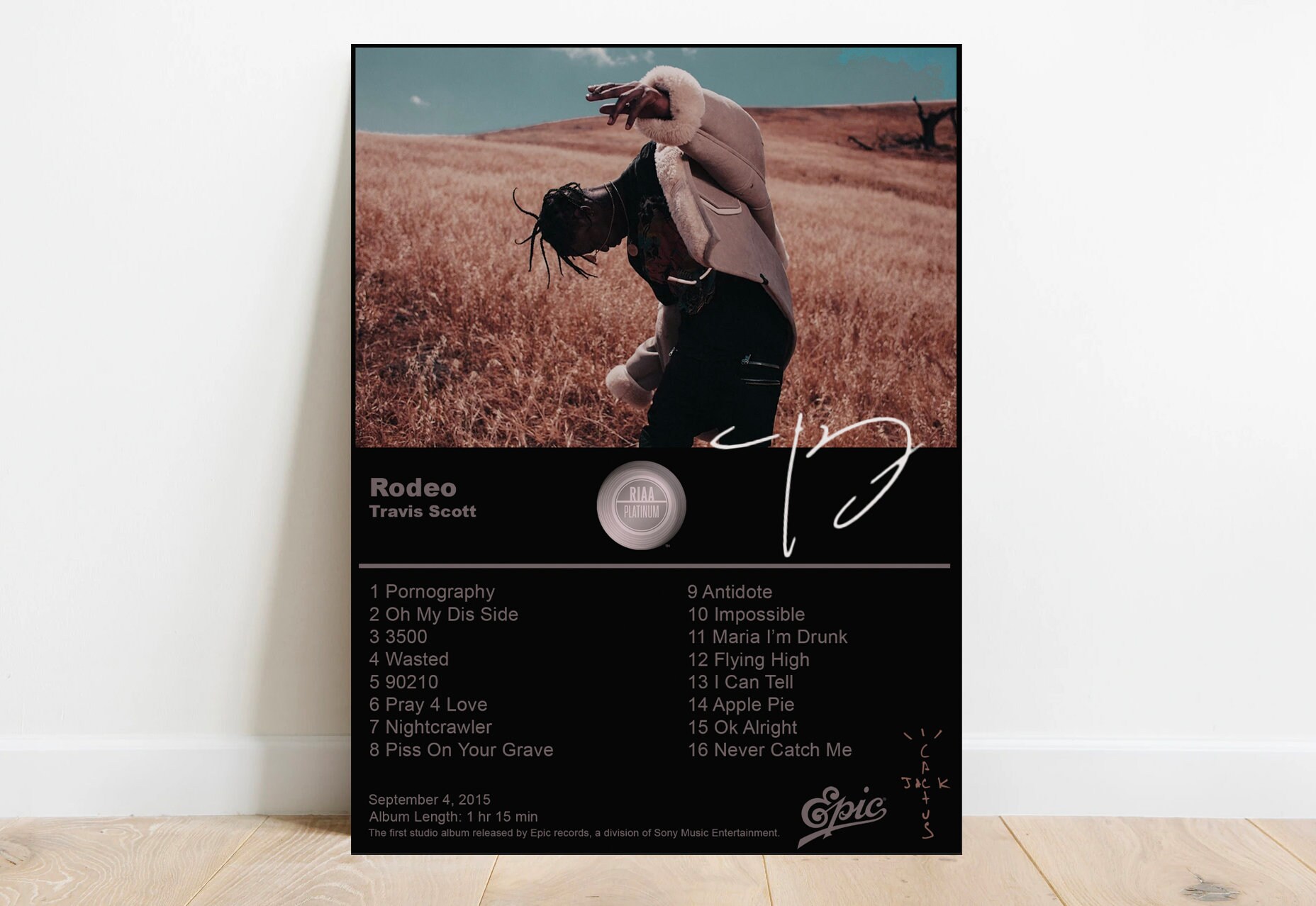 Travis Scott Rodeo Poster minimalist poster Vintage poster - Inspire Uplift