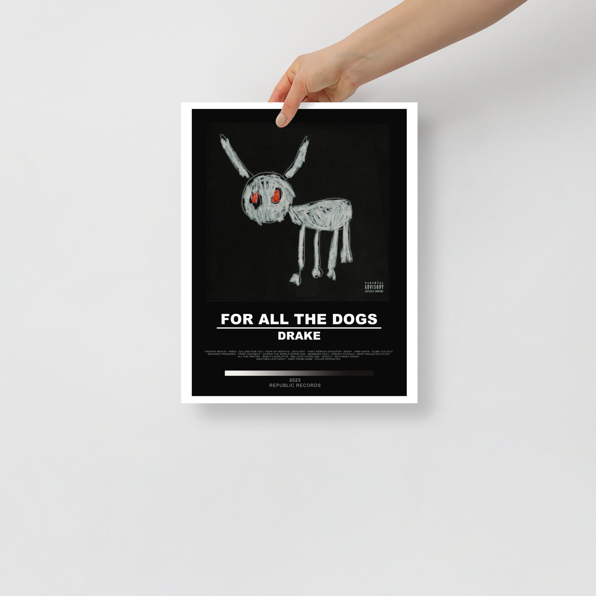 Drake For all the dogs poster 003, Drake Album poster, Hypeb | Inspire ...