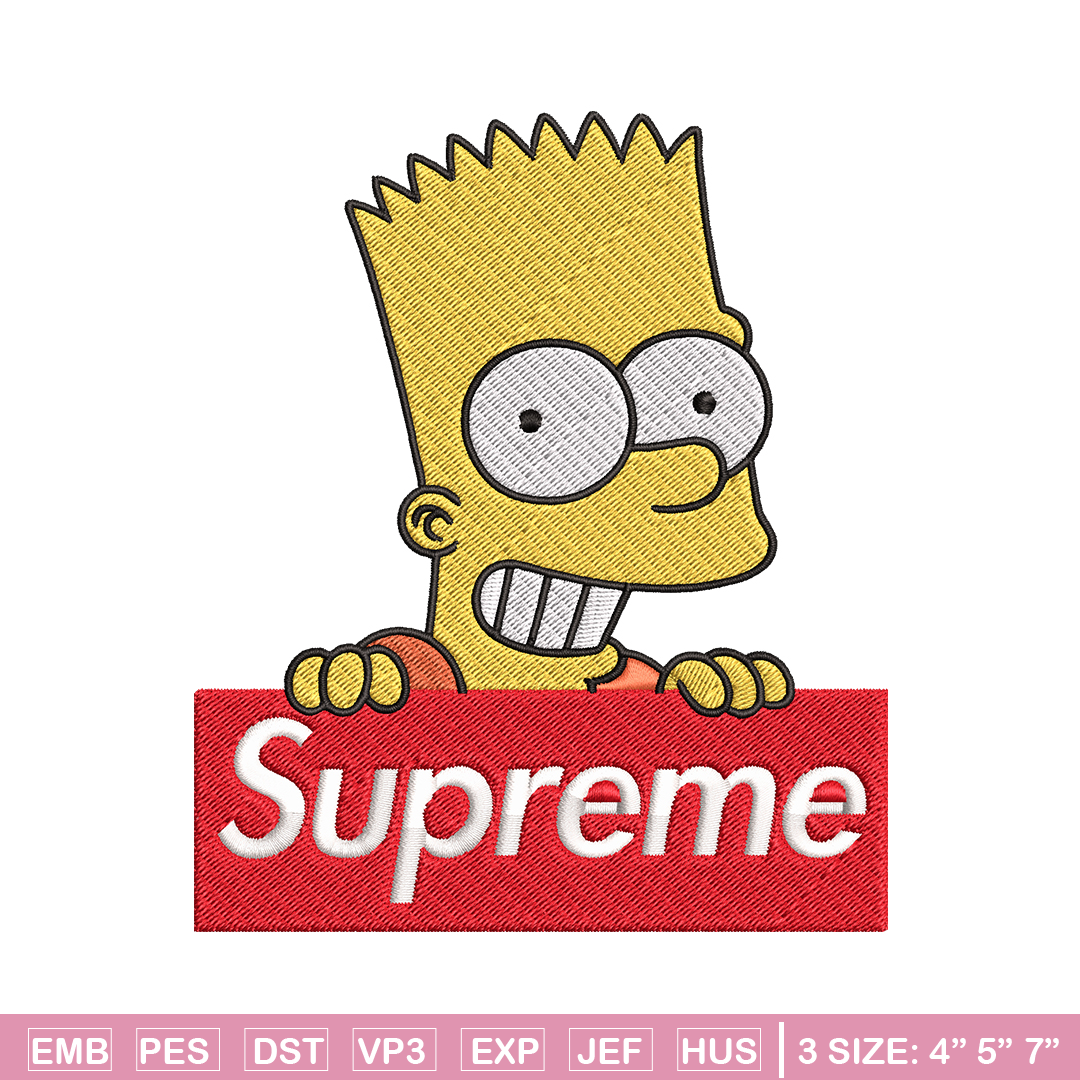 Simpson Supreme Embroidery design, Simpson Embroidery, carto - Inspire ...