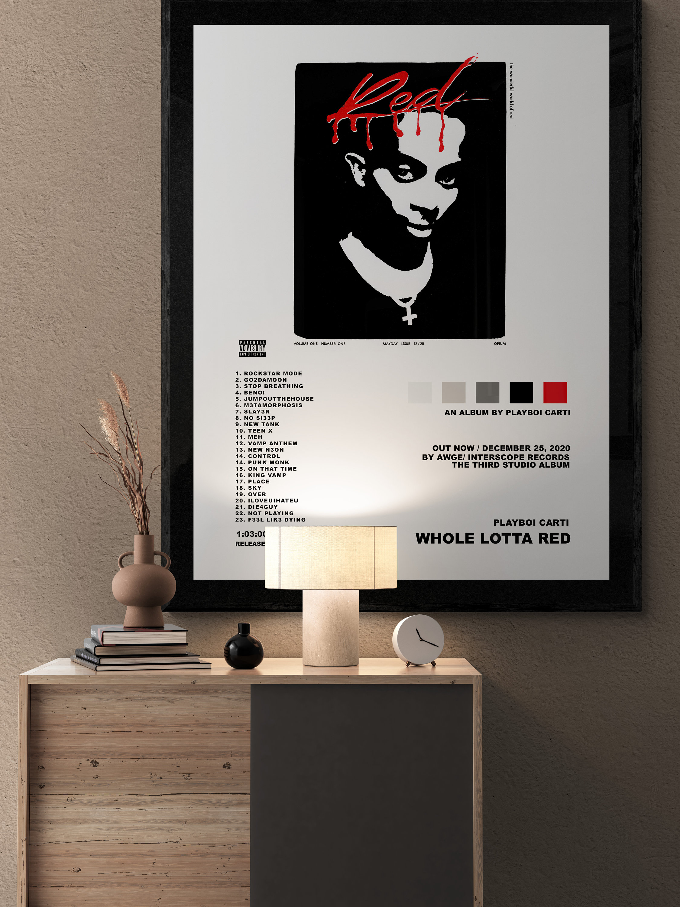 Playboi Carti whole lotta red album poster, playboi carti al | Inspire ...