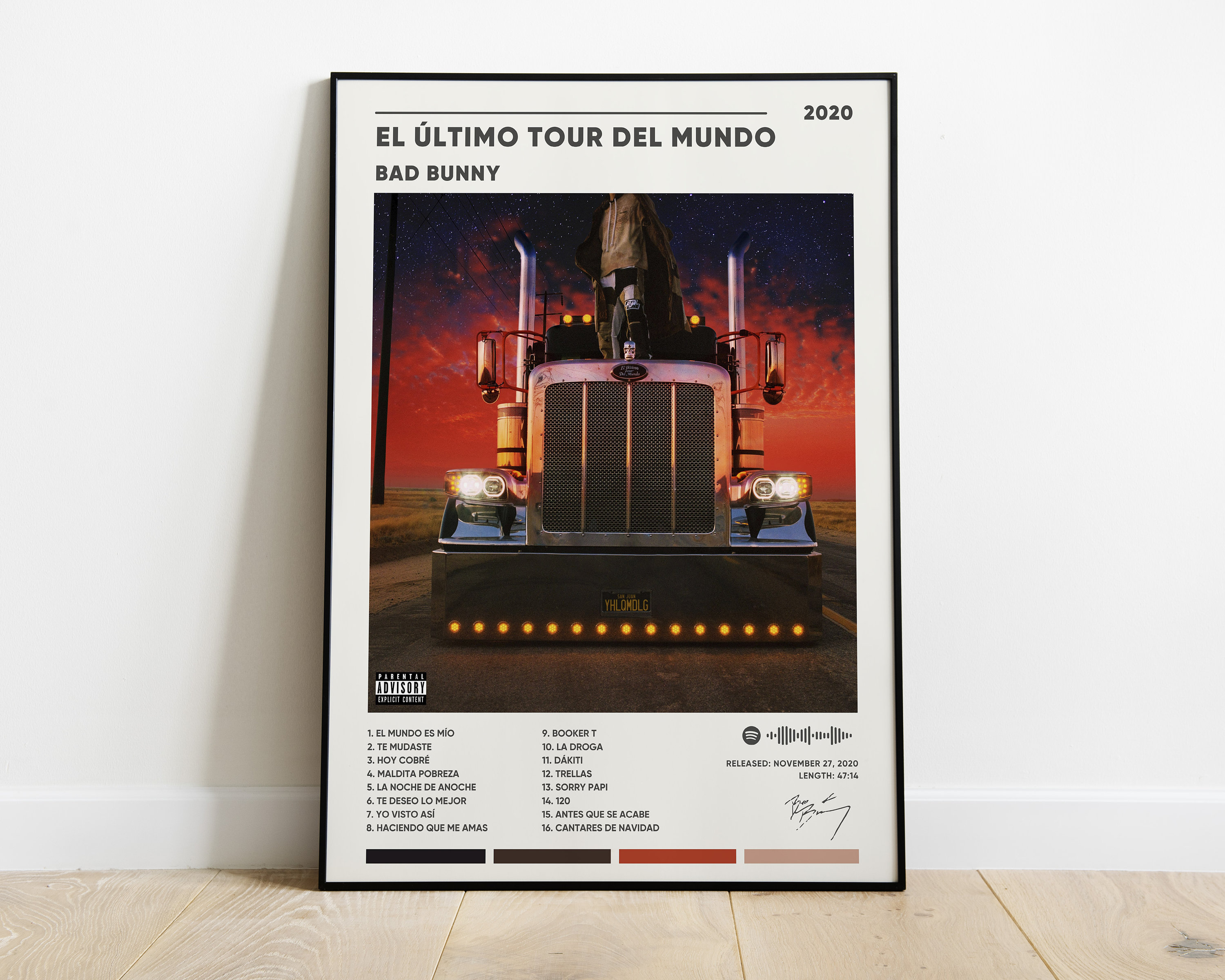 Bad Bunny El Ultimo Tour Del Mundo Album Cover Poster, Bad B | Inspire ...