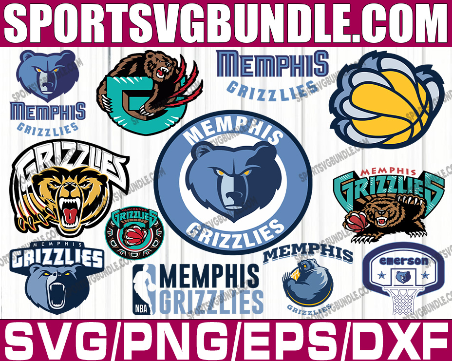 Bundle 24 Files Memphis Grizzlies Basketball Team svg, Memph - Inspire ...