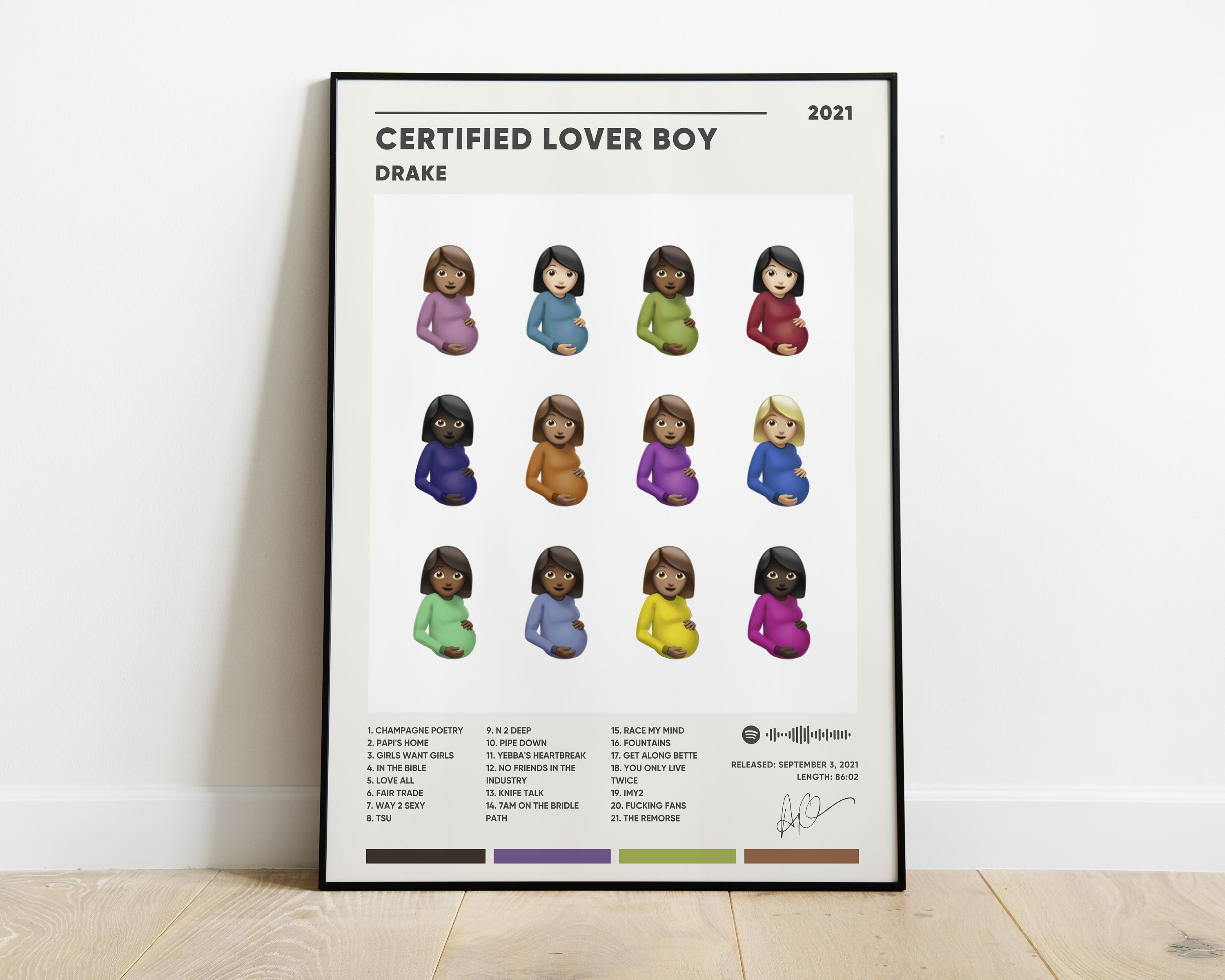Drake Certified Lover Boy Album Cover Poster, Drake Certifie | Inspire ...