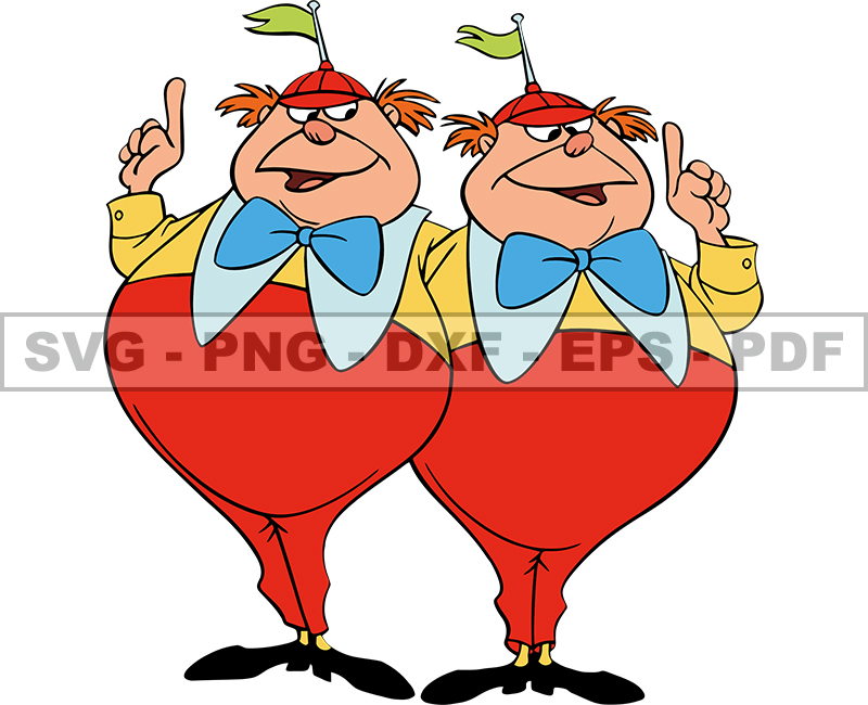 Tweedle Dee And Tweedle Dum Svg | Inspire Uplift
