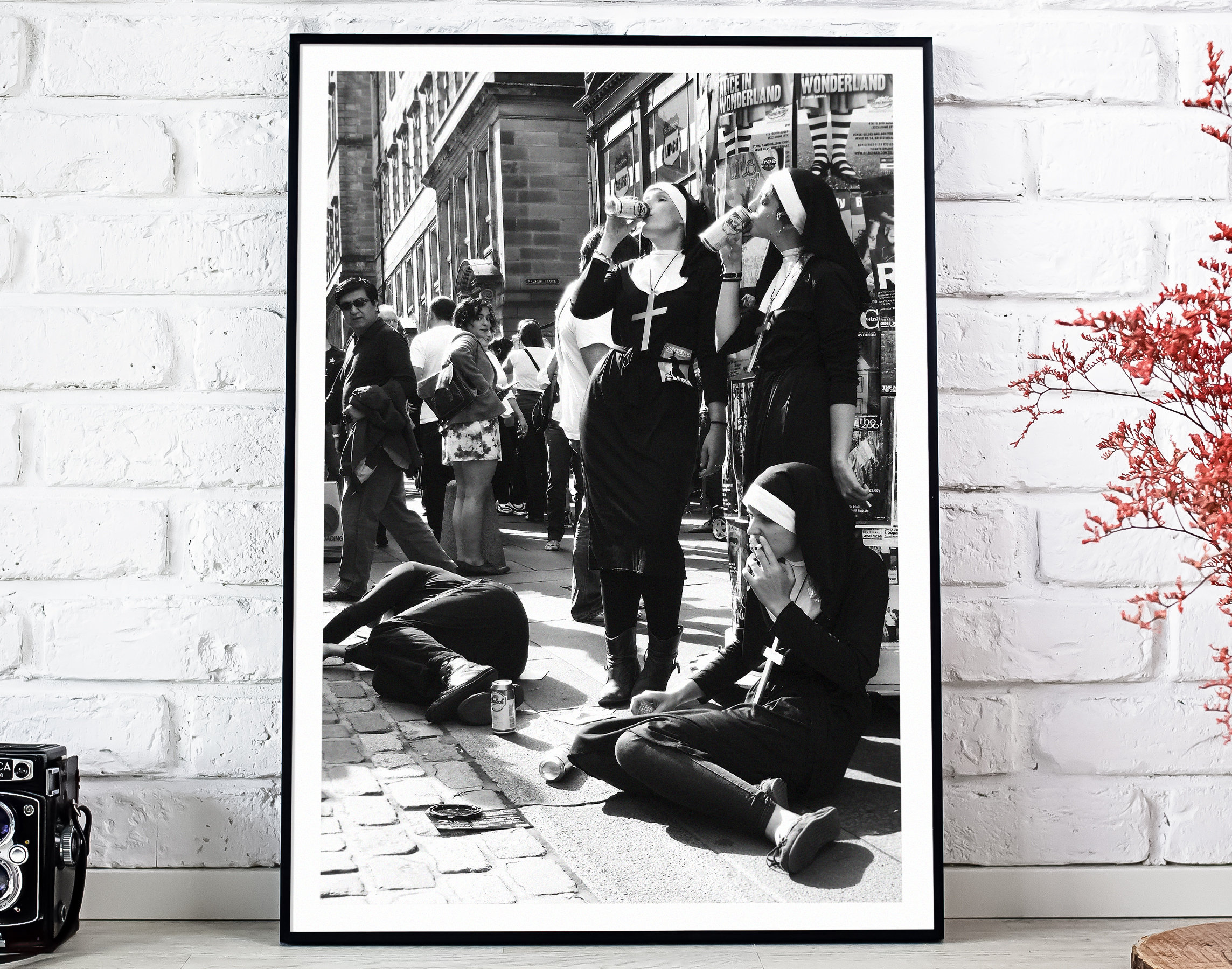 Nuns Smoking Poster, Nuns Wall Art - Feminist Print, Art Dec | Inspire ...