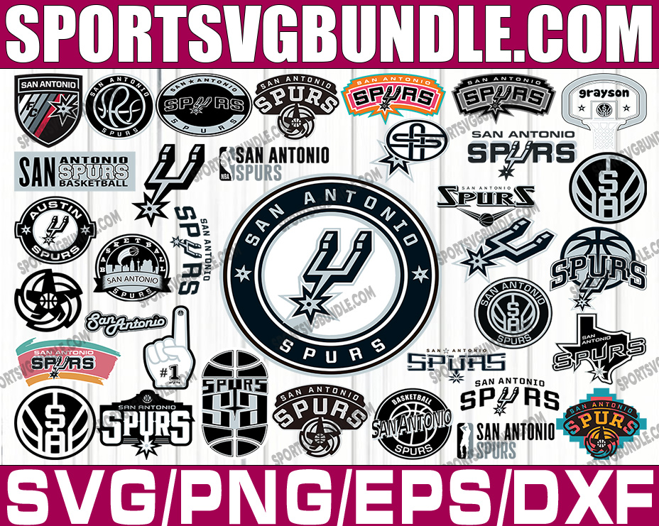 Bundle 35 Files San Antonio Spurs Basketball Team SVG, San A - Inspire ...