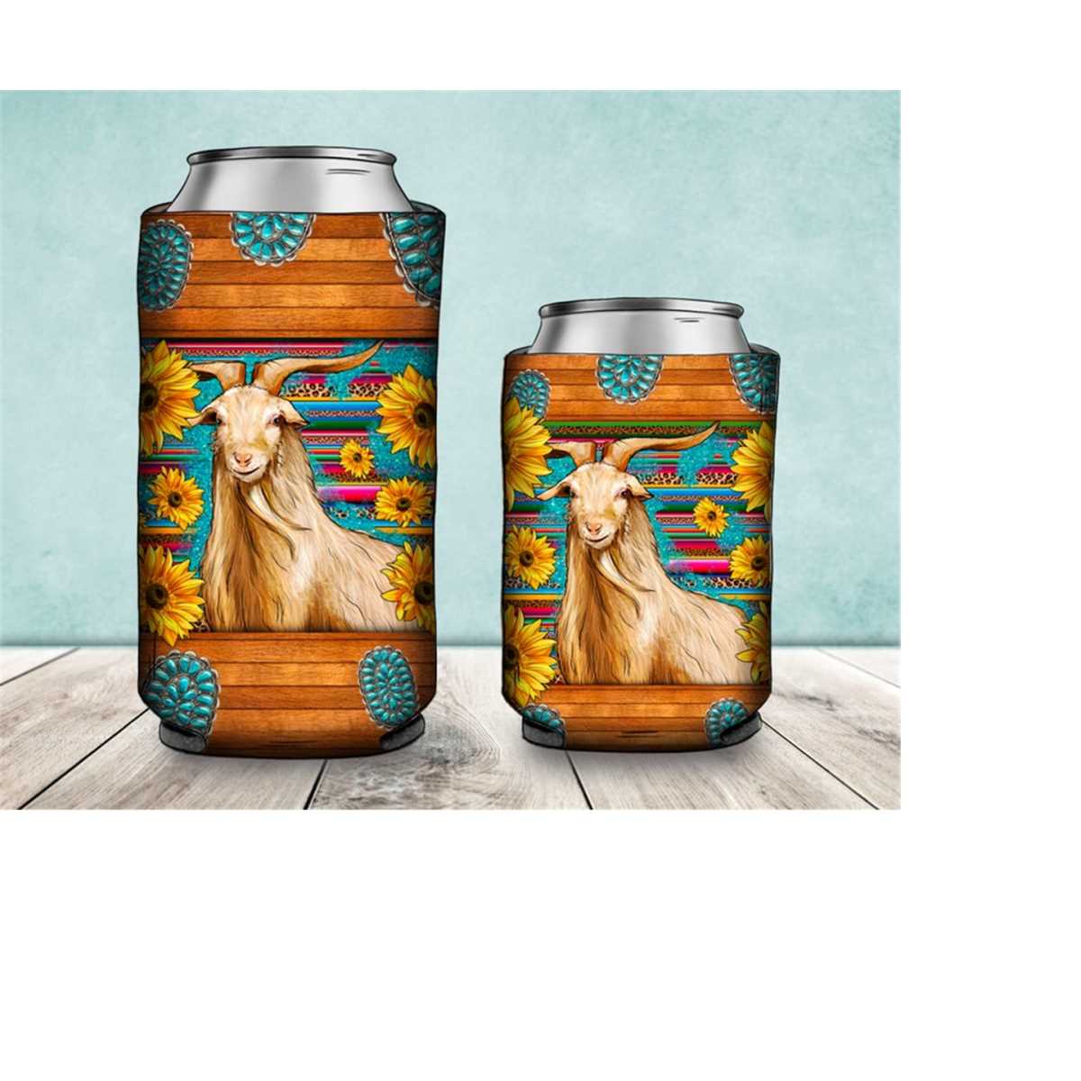 Western Serape Goat Can Coolers Png Sublimation Design, Goat | Inspire ...