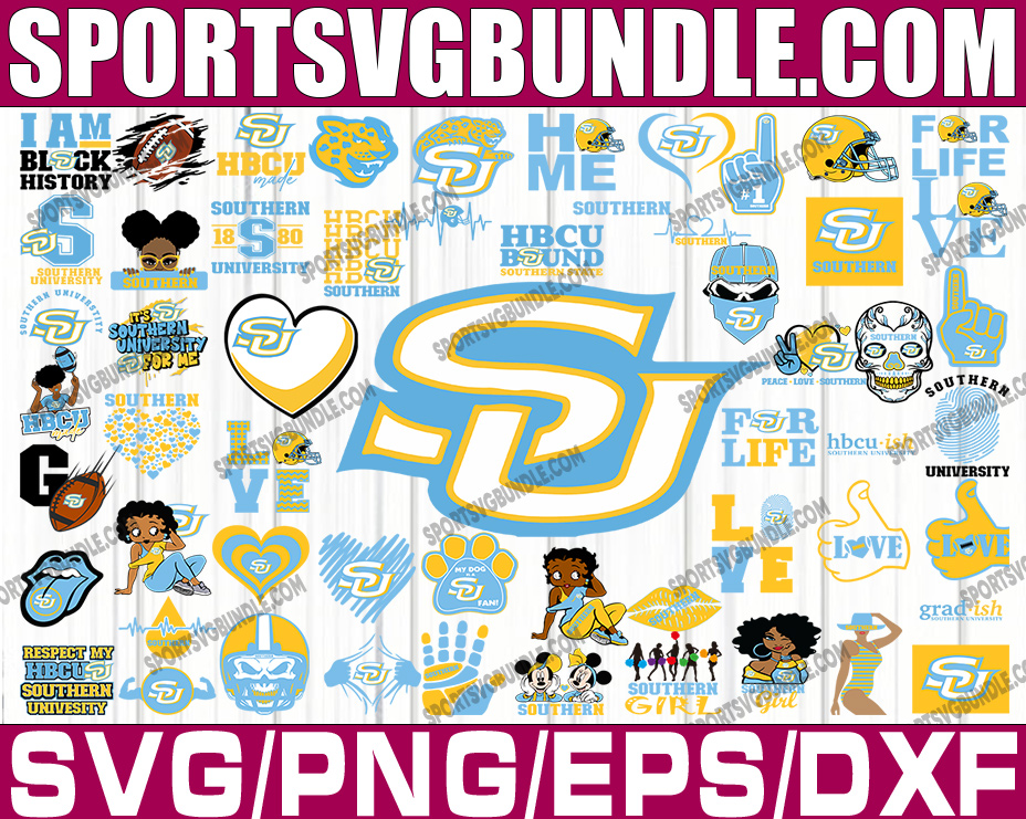 Bundle 57 Files Southern University Football Team Svg, South | Inspire ...