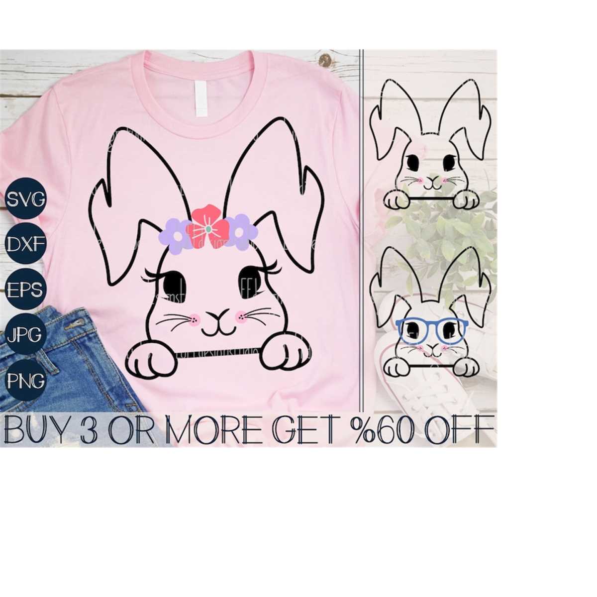 Bunny SVG, Easter SVG, Peek A Boo SVG, Bunny Face Svg, Sprin | Inspire ...