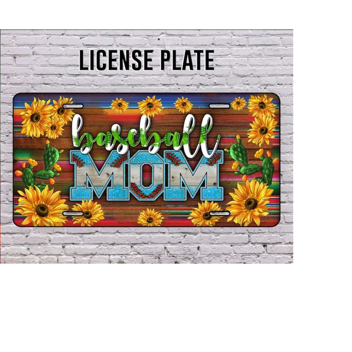 Baseball Mom License Plate, Baseball License Plate Png, Mom | Inspire ...