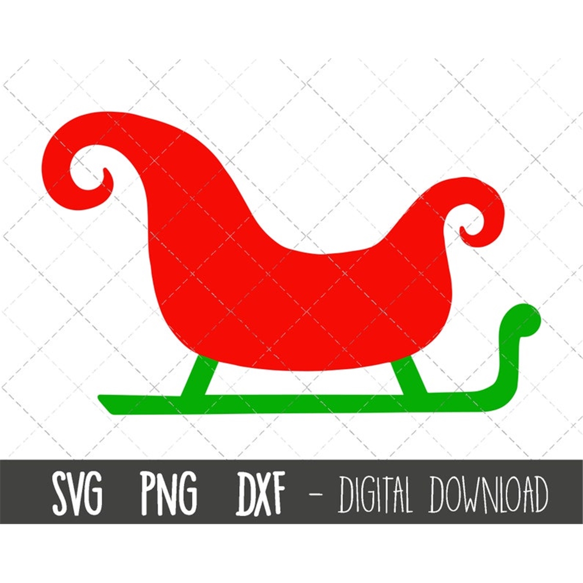 Christmas Clipart Santa Sleigh